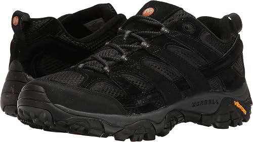 Amazon.com | Merrell Men's Moab 2 Vent Hiking Shoe, Black Night, 9.5 M ...
