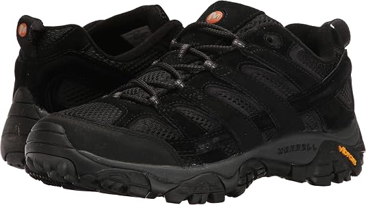Amazon.com | Merrell Men's Moab 2 Vent Hiking Shoe, Black Night, 9.5 M ...