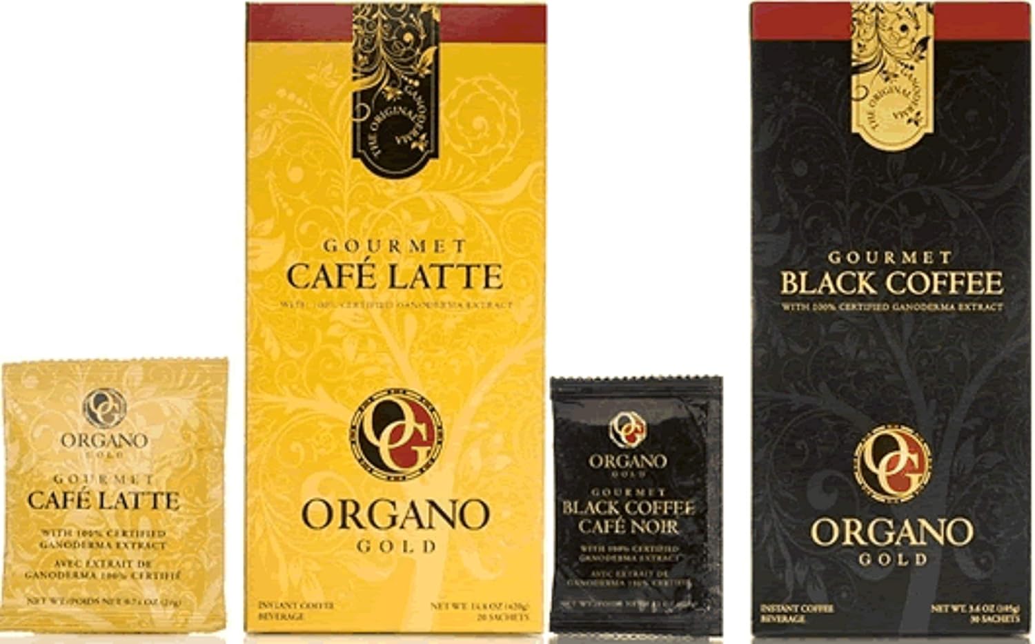 Amazon.com: Organo Gold Combo Pack 1 Box Black Coffee And 1 Box Cafe ...