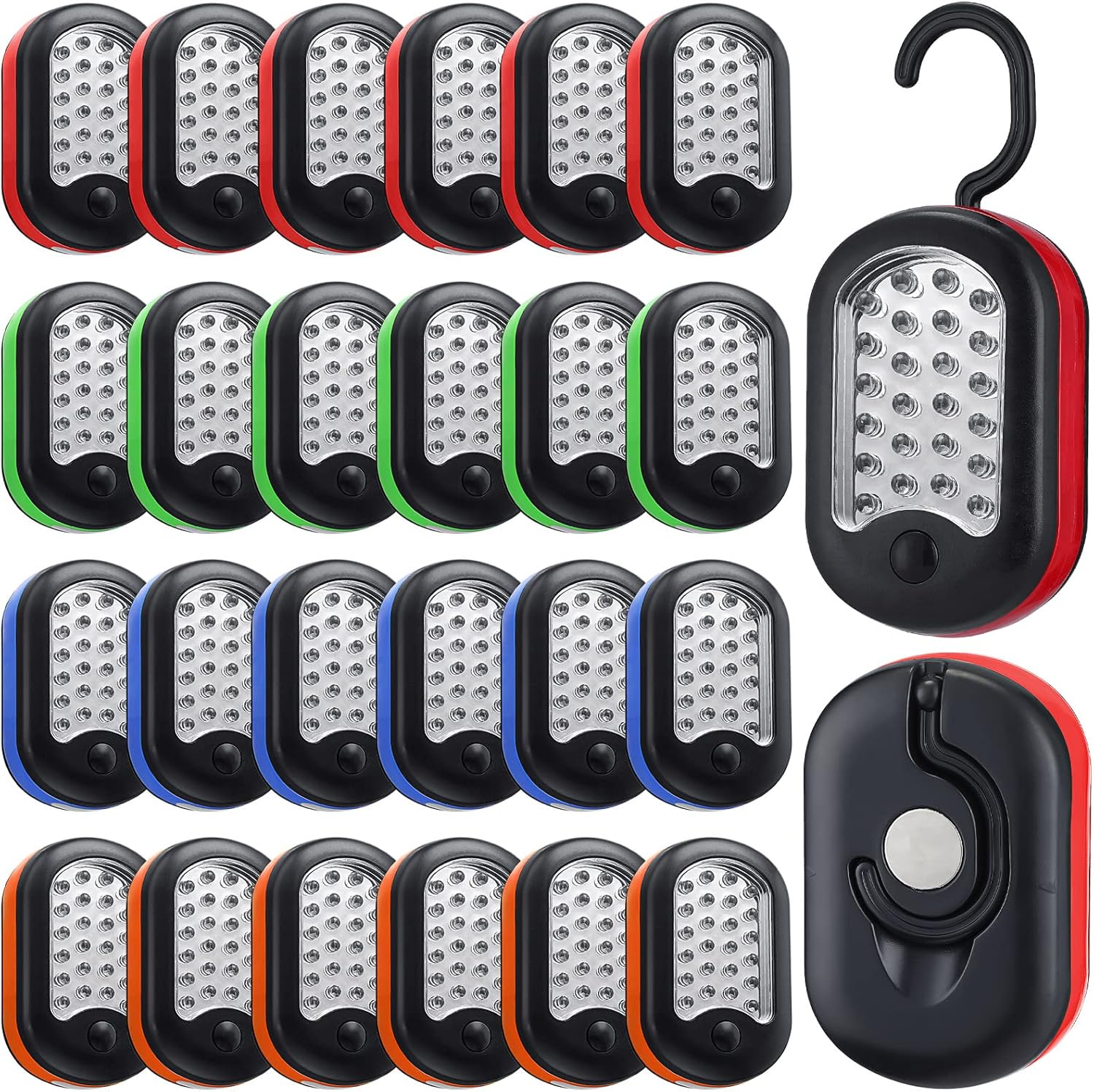 Funtery Compact Work Magnetic Flashlight Portable LED Lights Magnet ...
