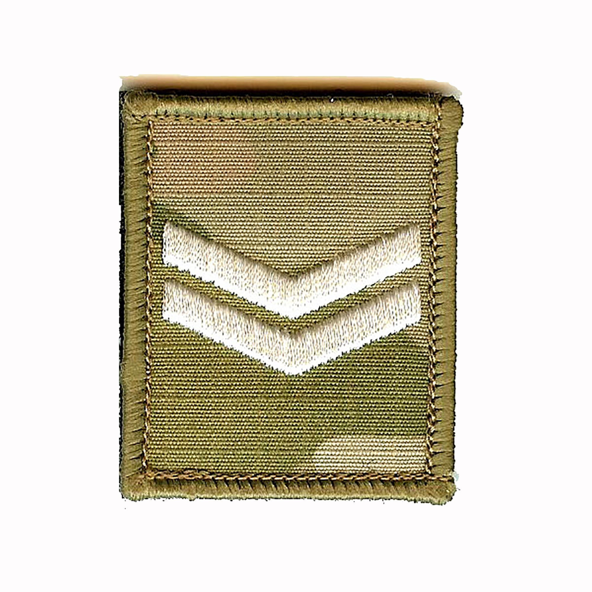 CL Distribution Ivory on Multicam/MTP Hook (Sticky) Backed Rank Badge ...