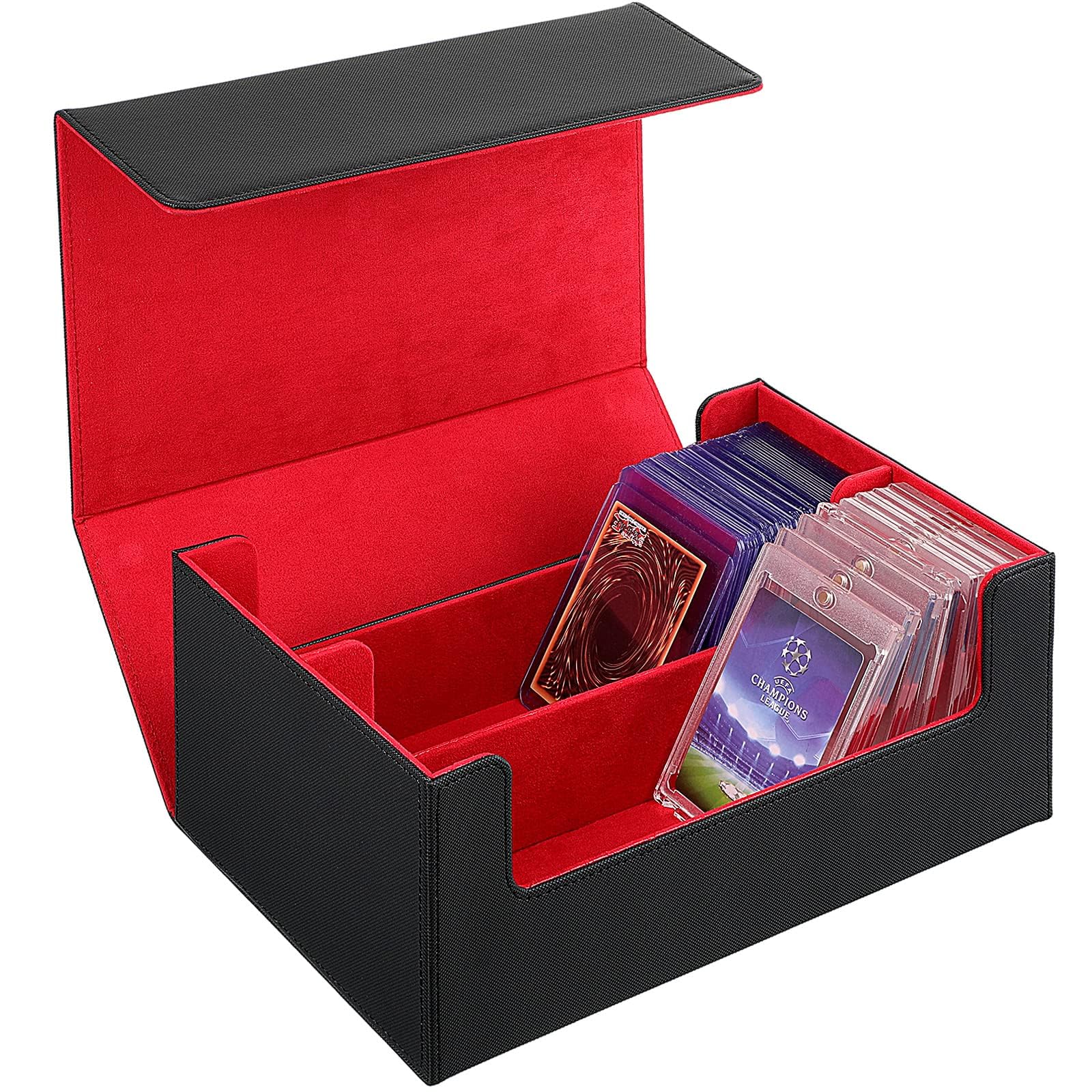 YOZOTI Deck Card Storage for 72 Magnetic Card, 2 Rows Deck Trading ...
