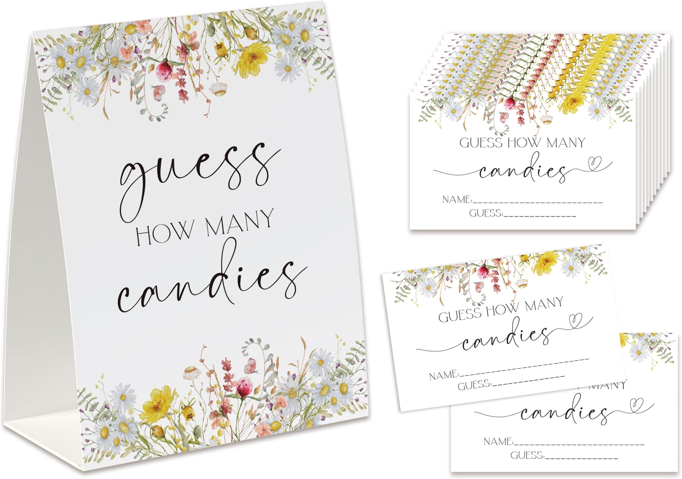 Amazon.com: Halloween Guess How Many Candies Baby Shower Party Game ...