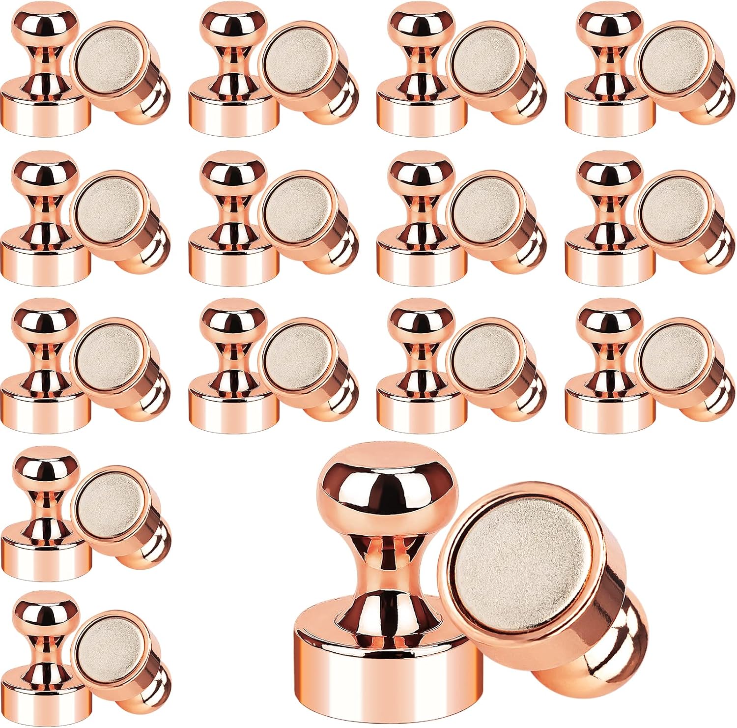 Amazon.com: 30 Pcs Rose Gold Fridge Magnet, Heavy Duty Neodymium Magnet ...
