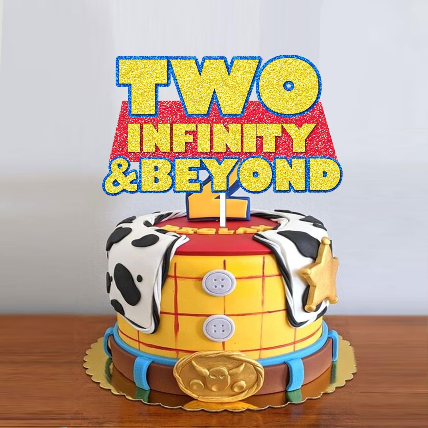Glittter Two Infinity and Beyond Cake Topper Two Nepal | Ubuy