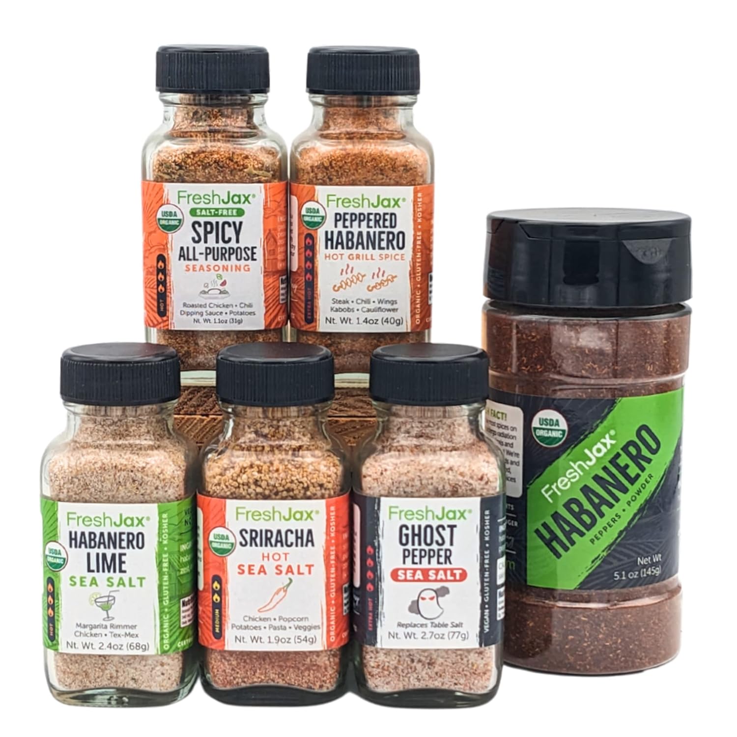 Amazon.com : FreshJax Organic Spices | Hot and Spicy Habanero Bundle ...