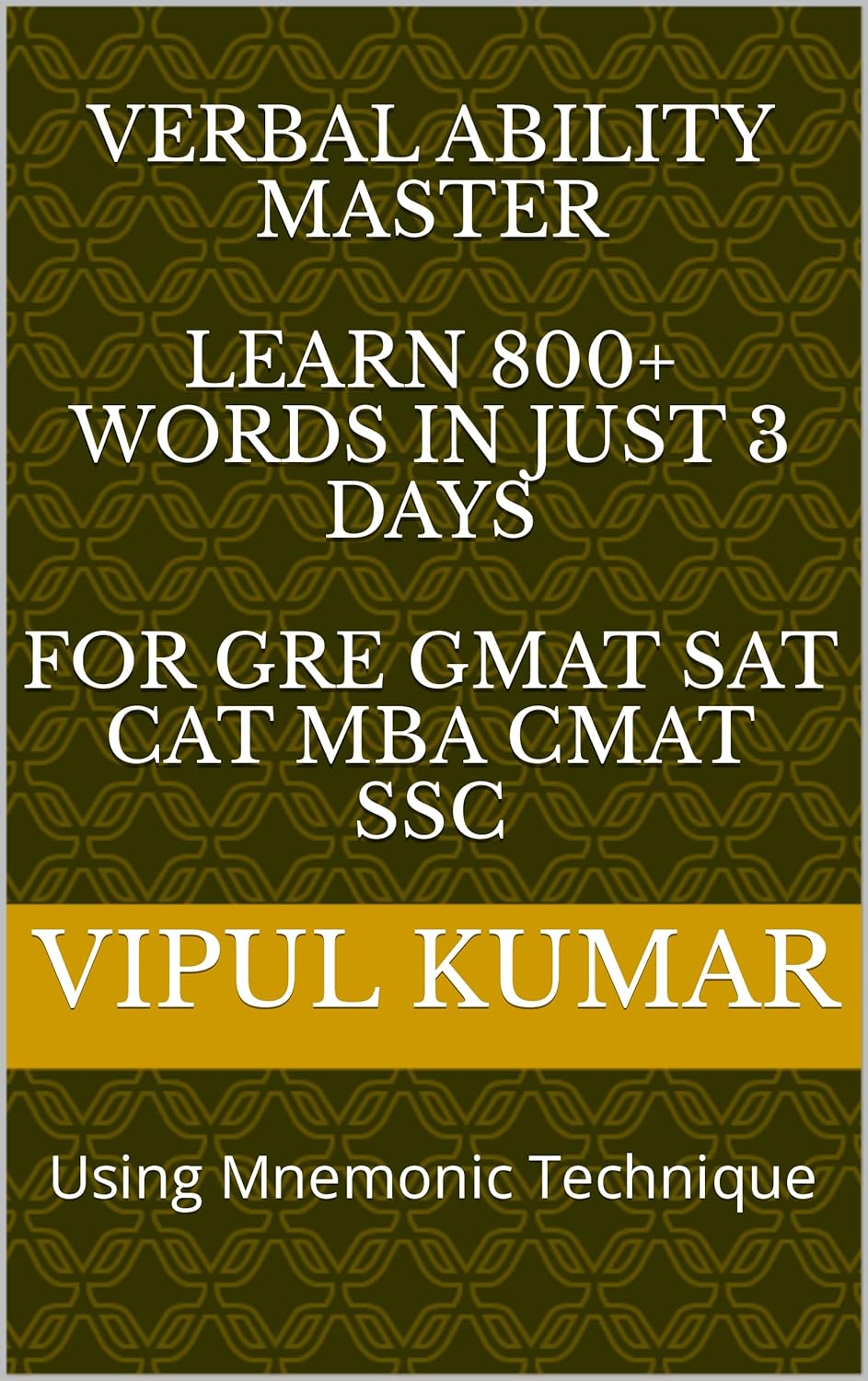 Amazon.com: Verbal Ability Master - 800+ words in just 3 days - For GRE ...