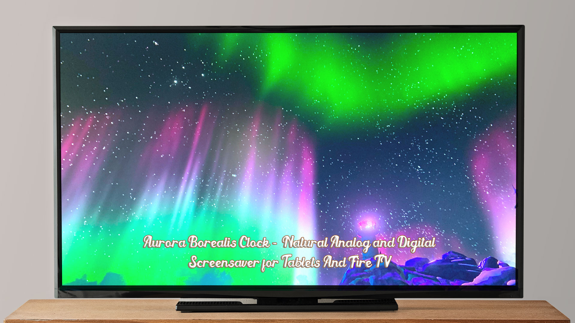 Northern Lights Timepiece: Nature-Inspired Analog & Digital Clock ...