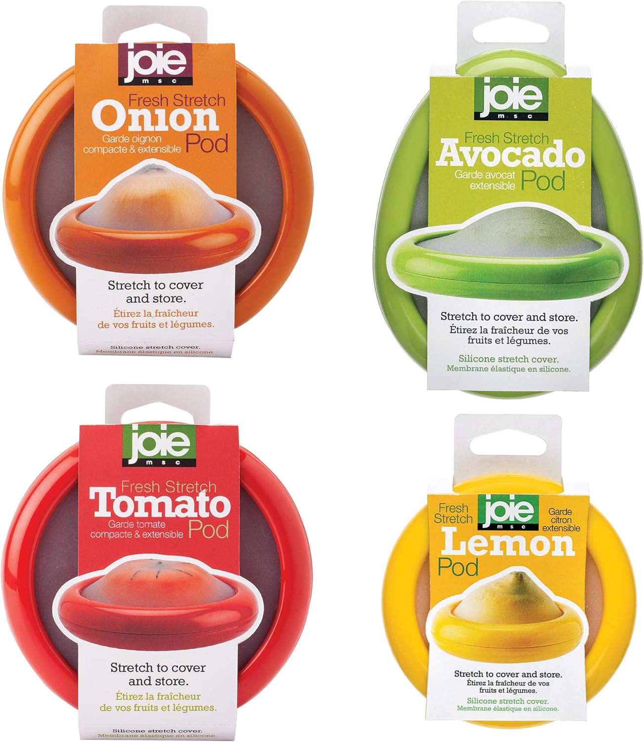 Amazon.com: MSC International Joie Fresh Stretch Pod Set of 4 (Onion ...