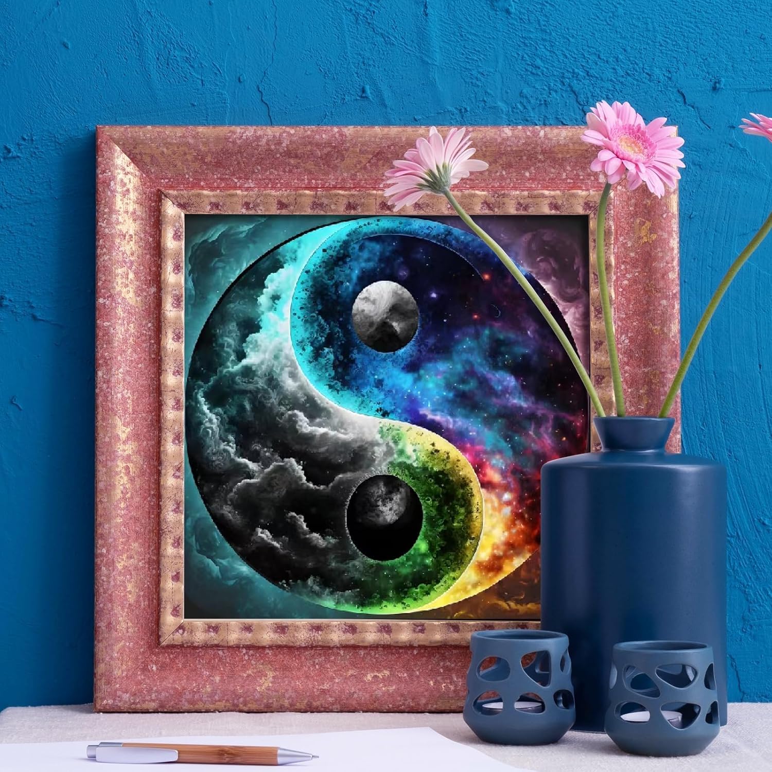 clothmile Yin Yang Eye Diamond Kits para adultos principiantes Taladro ...
