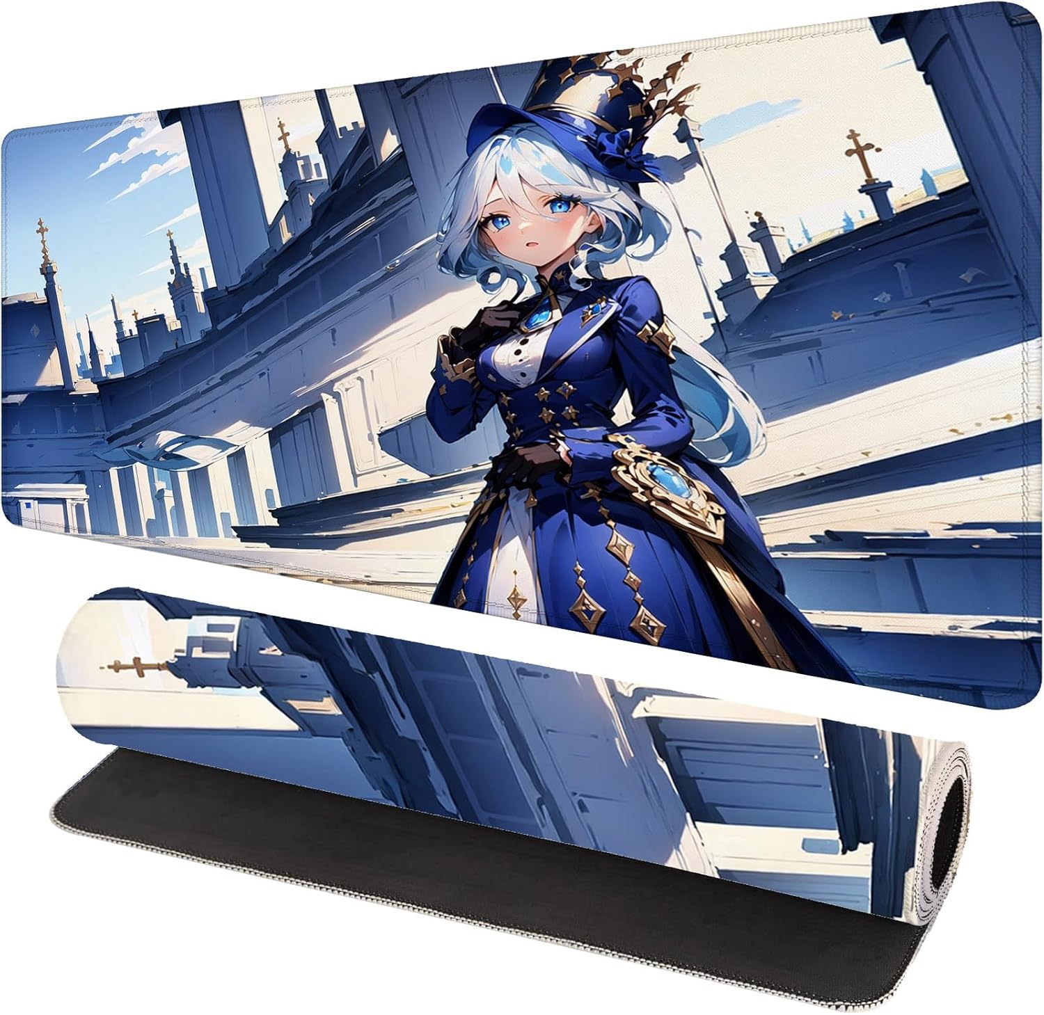 Amazon.com: Mouse Pad Gaming XXL Furina Anime Mouse Mat Cute Girl Large ...