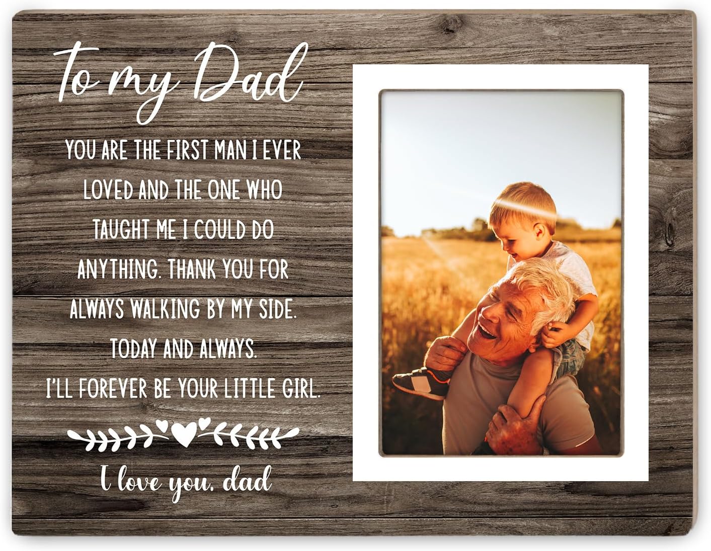 Amazon.com - To My Dad Picture Frame, Dad Picture Frame - I Love You ...