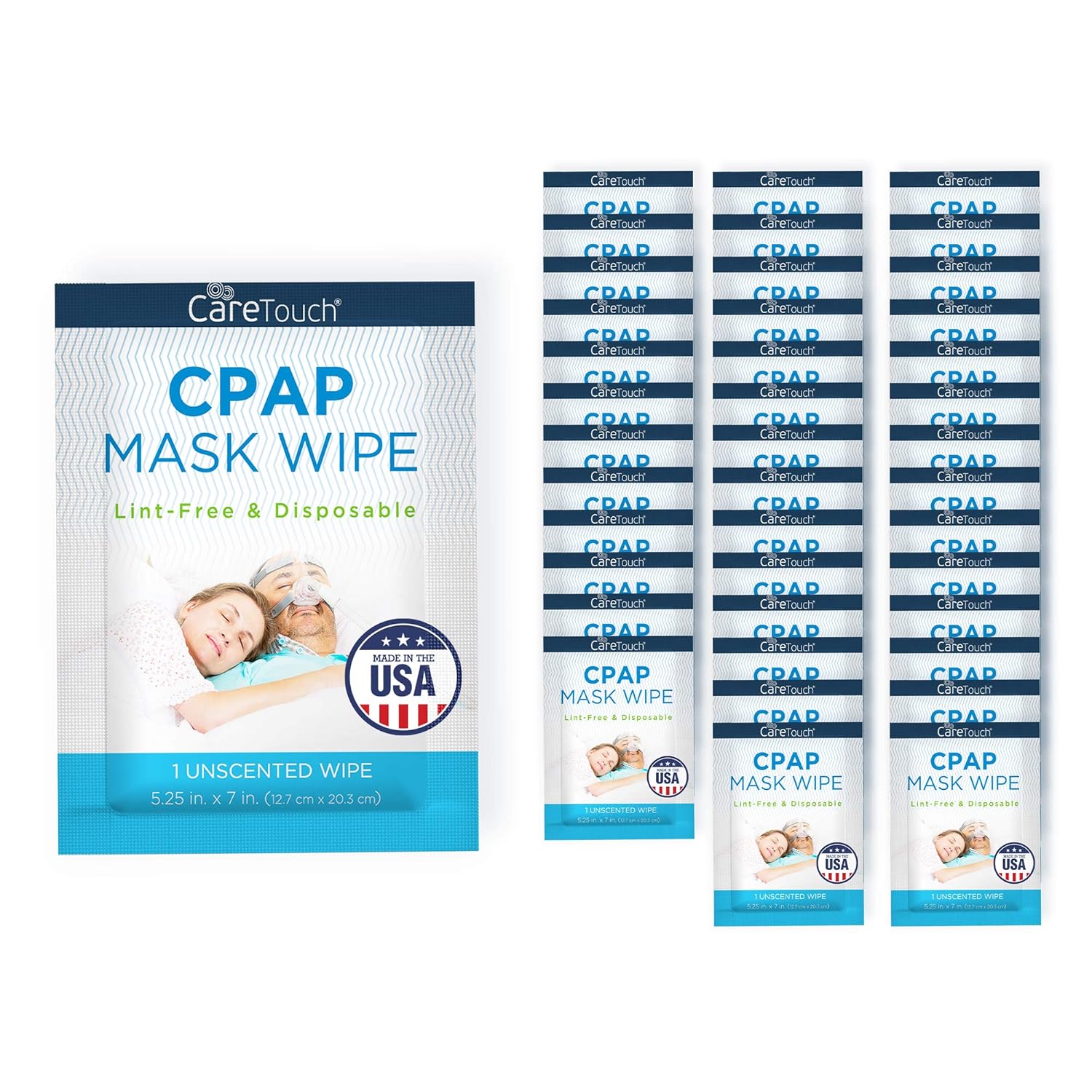 Amazon.com: Care Touch CPAP Travel Mask Wipes - 40 Individually Wrapped ...