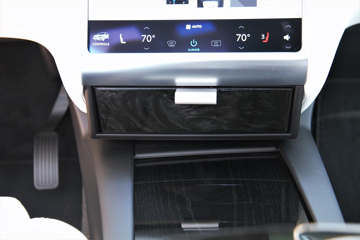 Amazon.com: EVamped T-Drawer for Tesla Model S & X (Dark Ash Wood ...