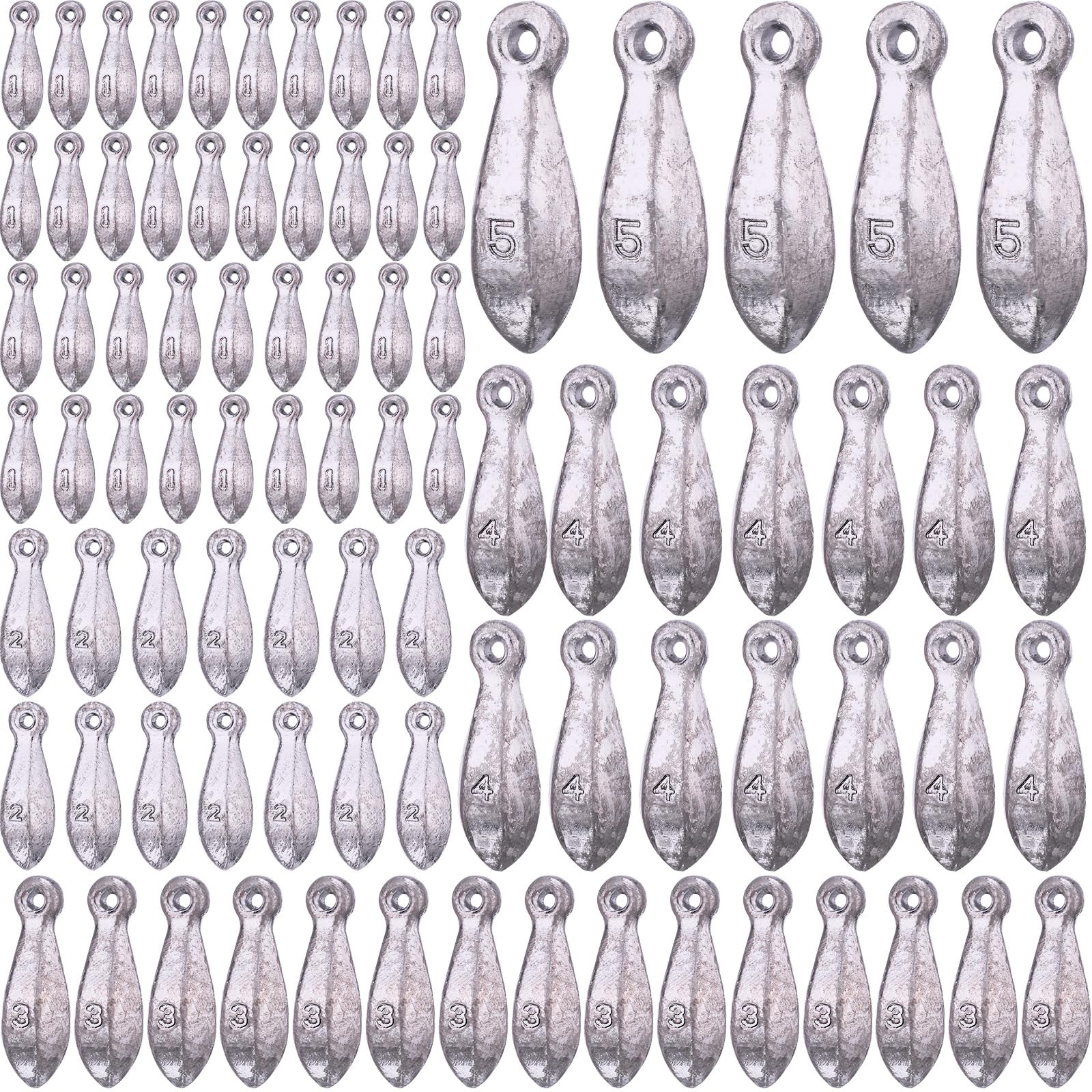 Snapklik.com : Glimin 22 Pieces Fishing Weights Sinker Kit Rig Fishing ...