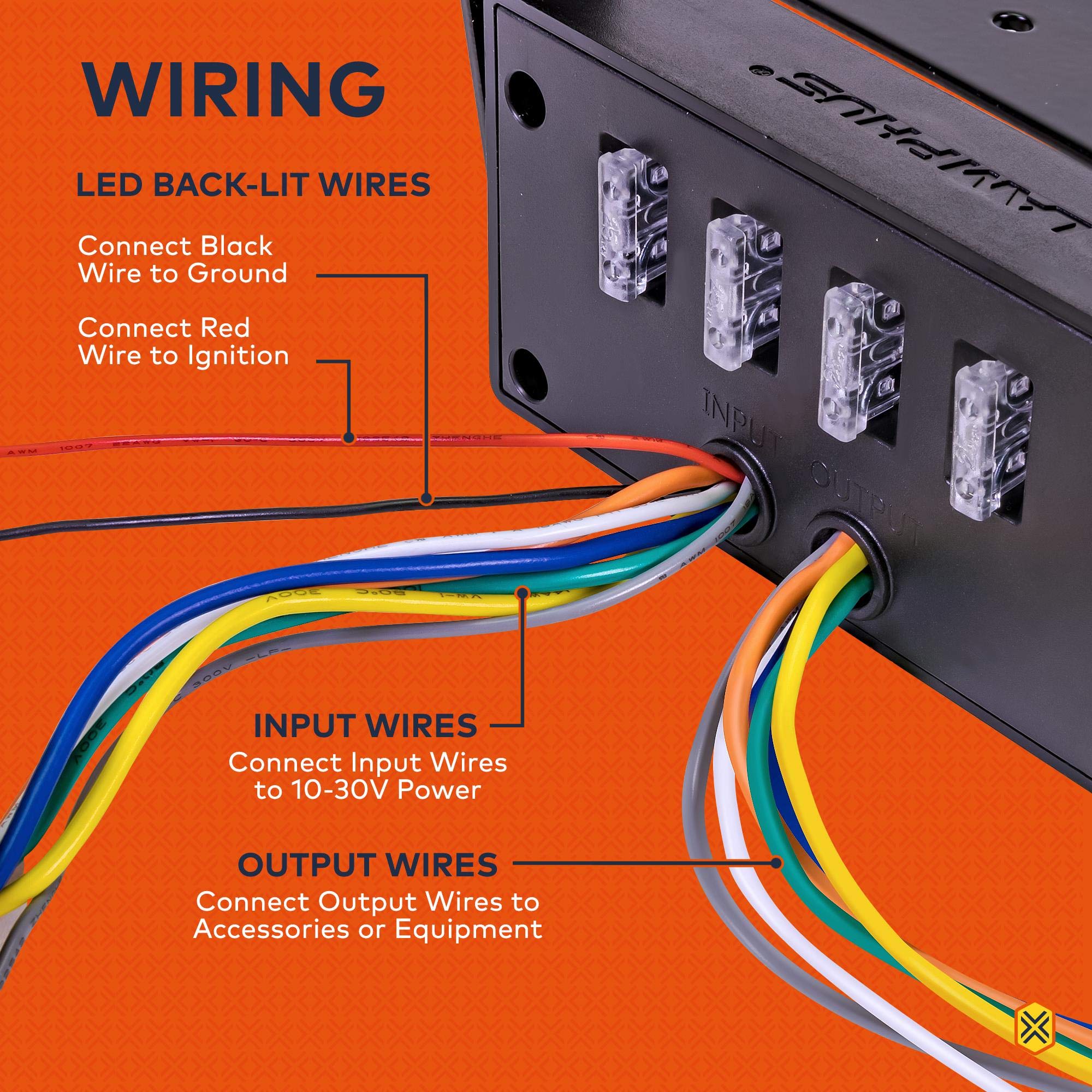 SWBX42 12V Rocker Switch Box 4 X 15A ON OFF 2 X 5A Momentary 70 swbx42-12v-rocker-switch-box-4-x-15a-on-off-2-x-5a-momentary-70