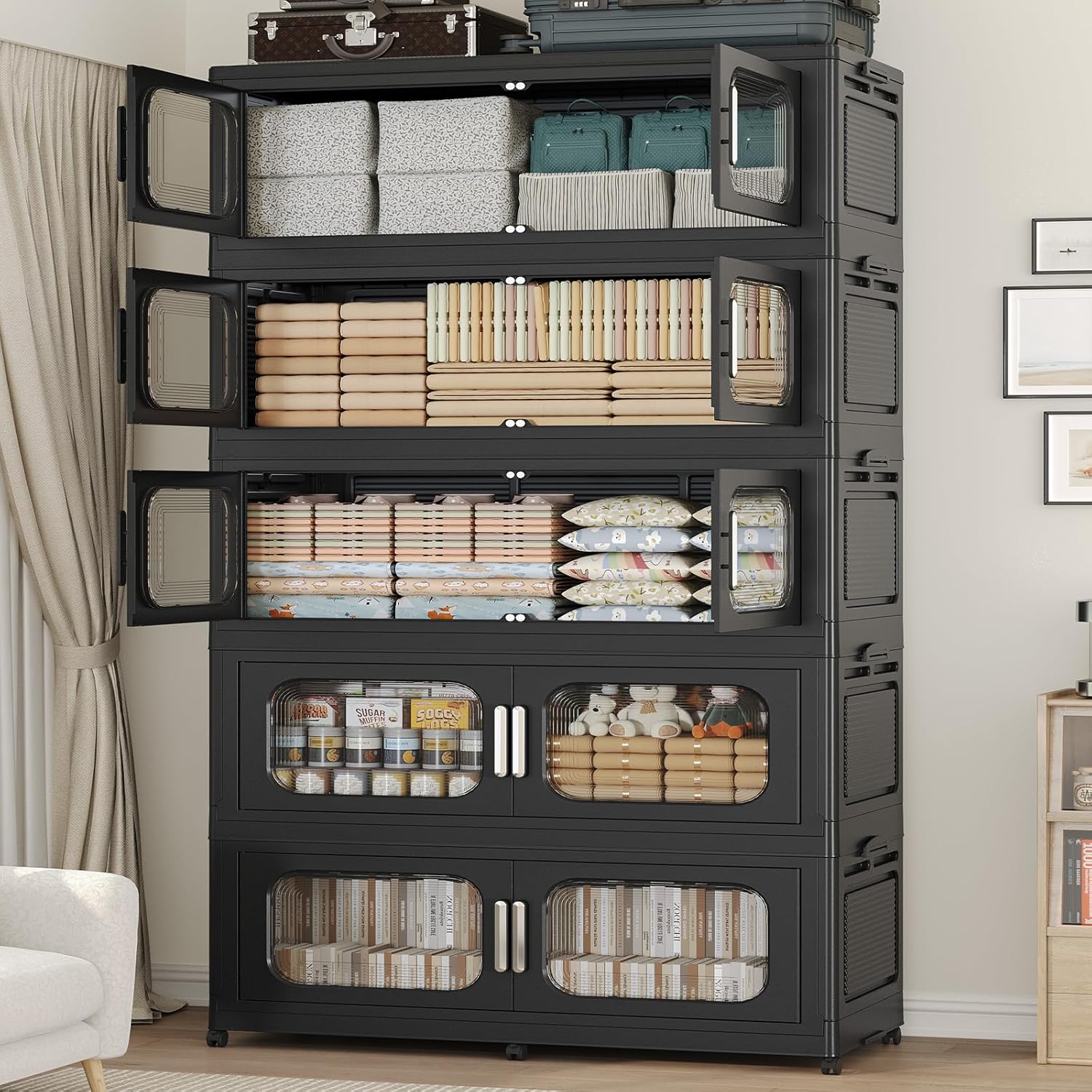 Amazon.com: QAVABIN 250GAL Extra Large Storage Bins with Lid, 1000QT ...