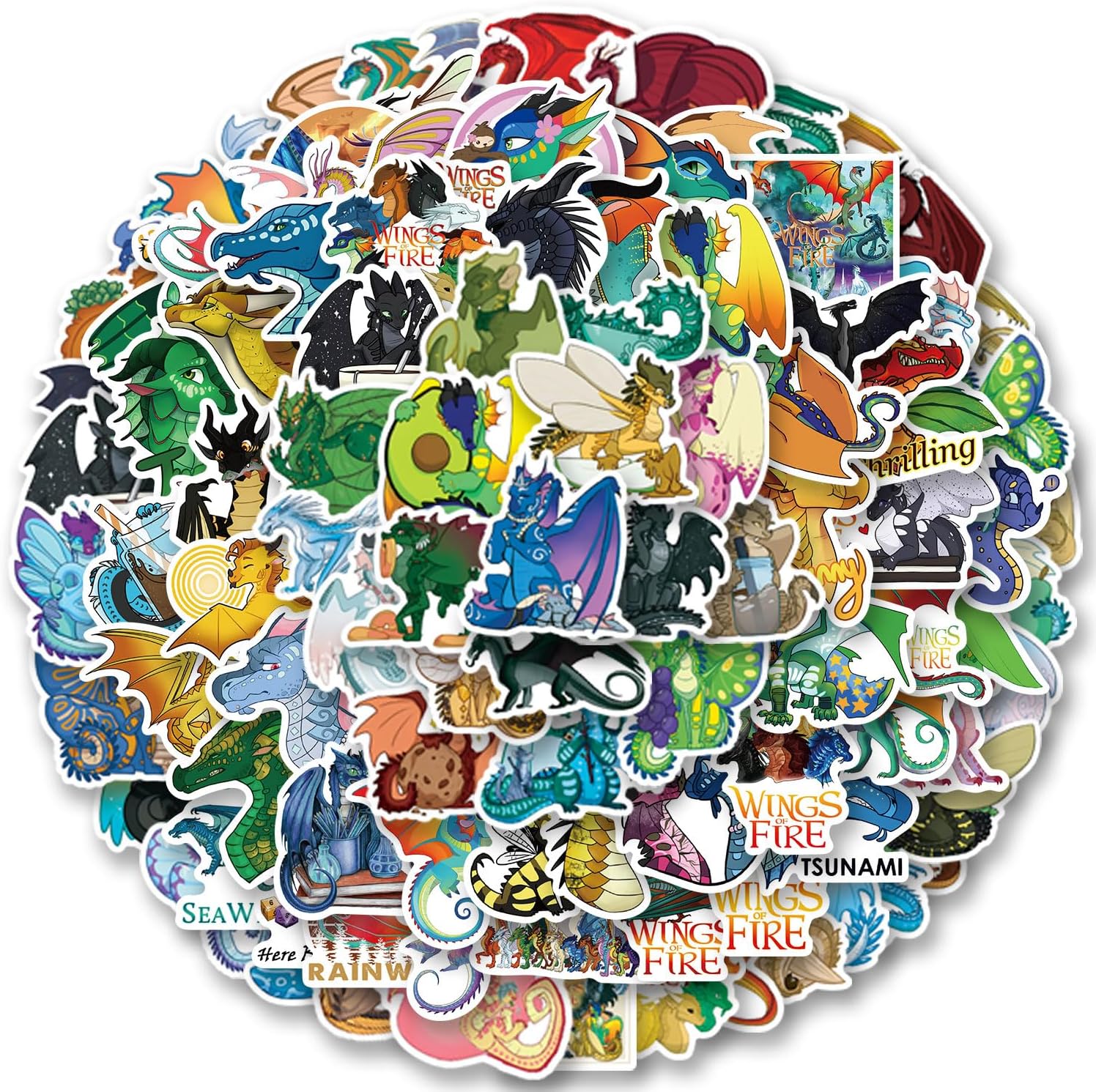 Amazon.com: Whiteout - Wof Wings of Fire Sticker Bumper Sticker Vinyl ...