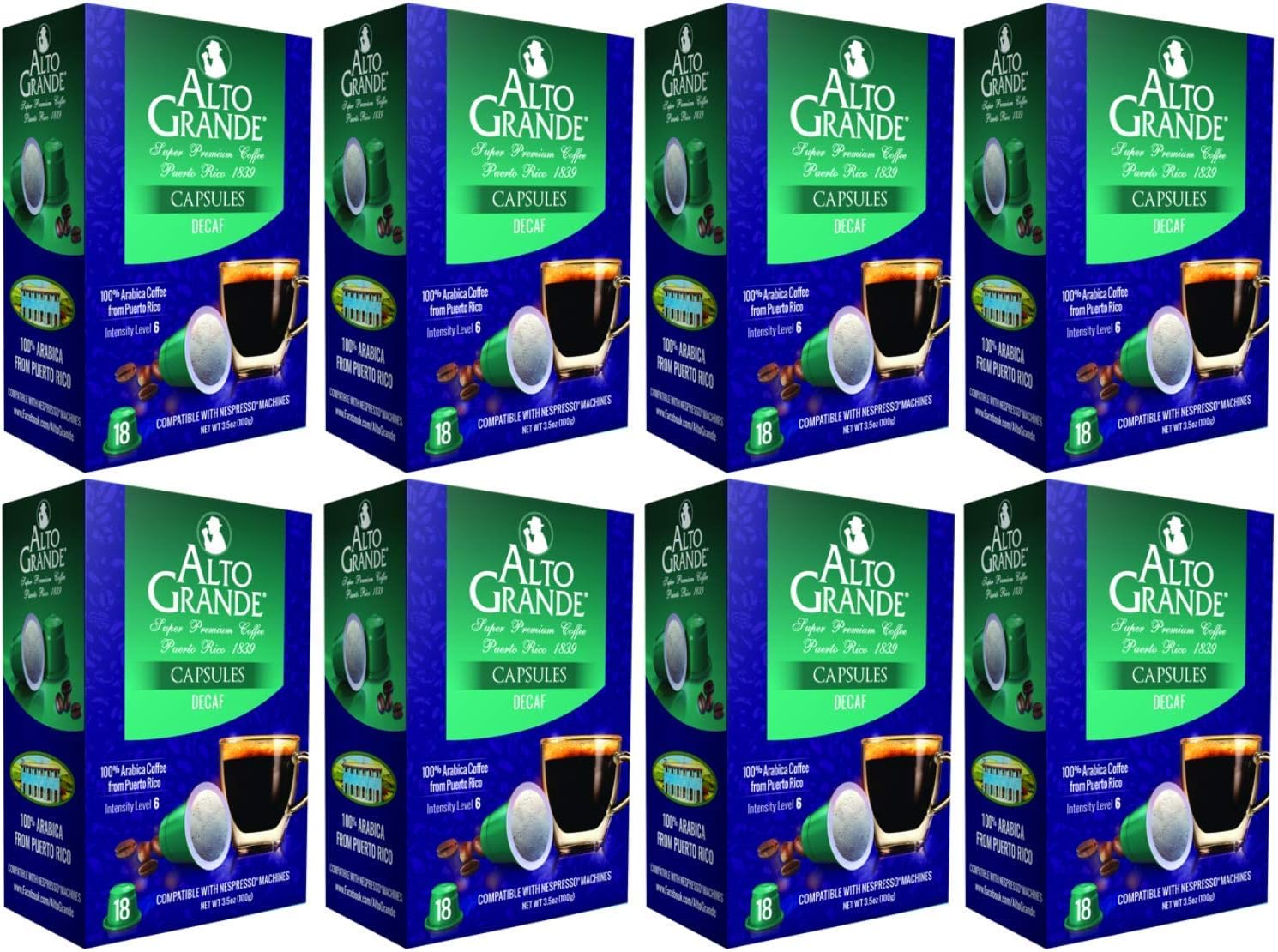 Amazon.com: Alto Grande Super Premium Decaf Capsules for Nespresso ...