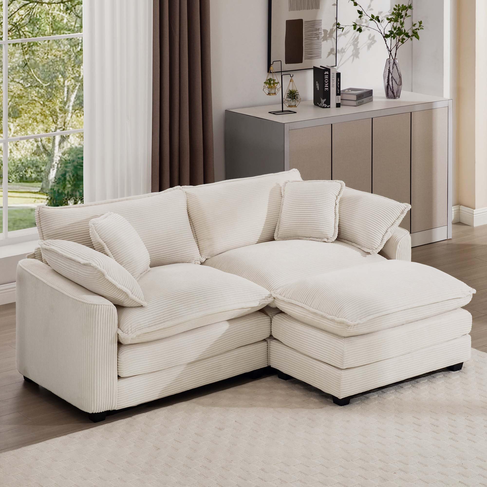 Amazon.com: Nestglow Oversized Modular Sectional Sofa, 80'' Modern ...