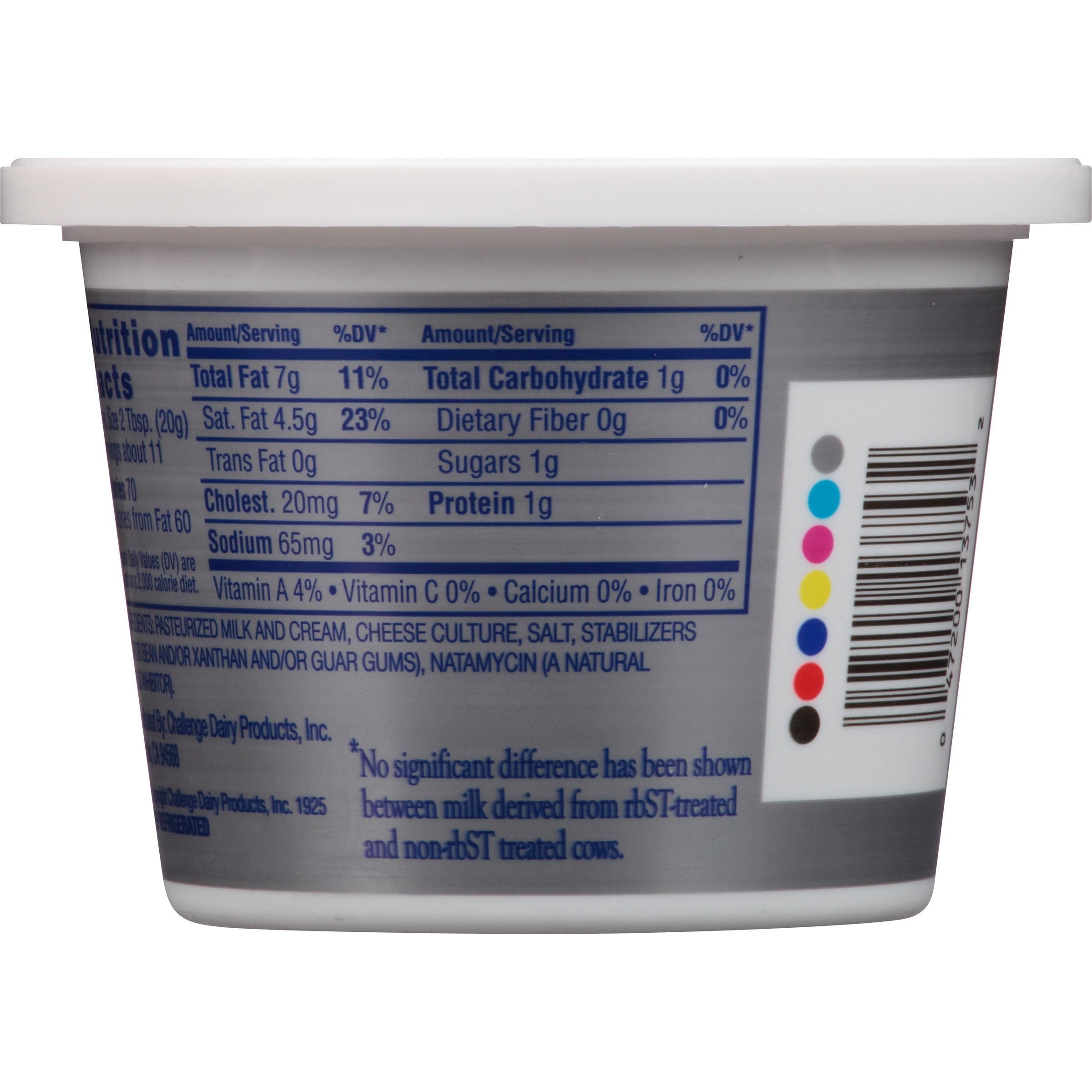 Whipped Cream Cheese Label