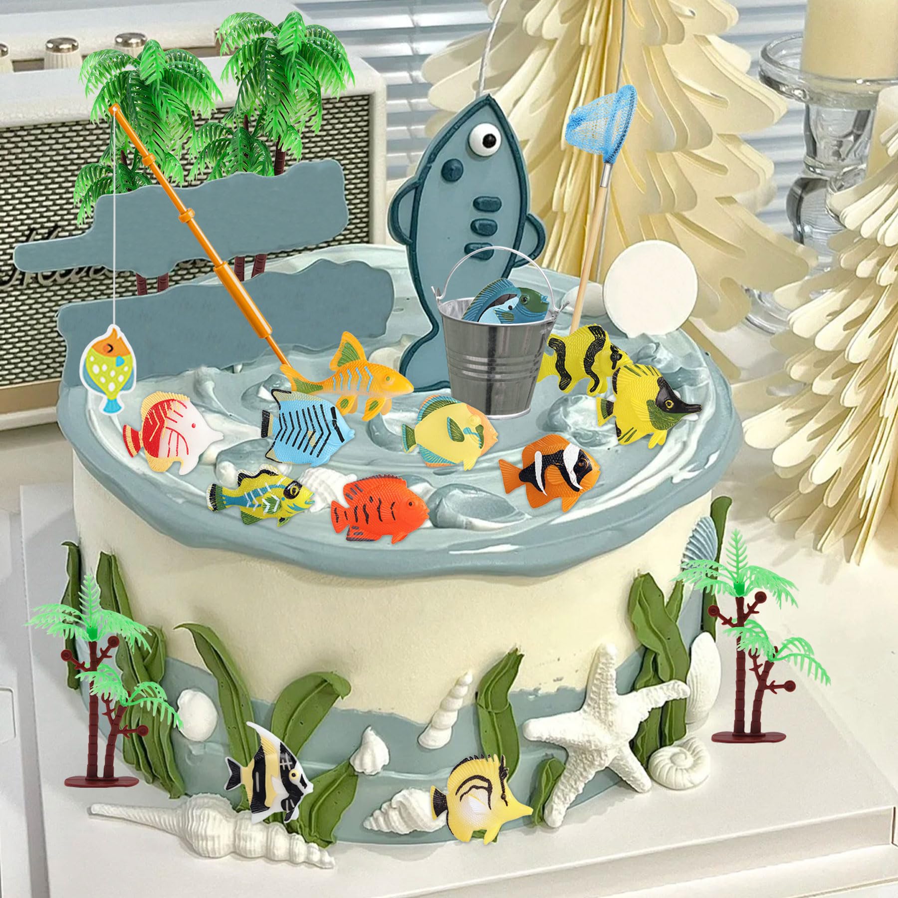 Snapklik.com : 20 PCS Birthday Decorations - Gone Fishing Party ...