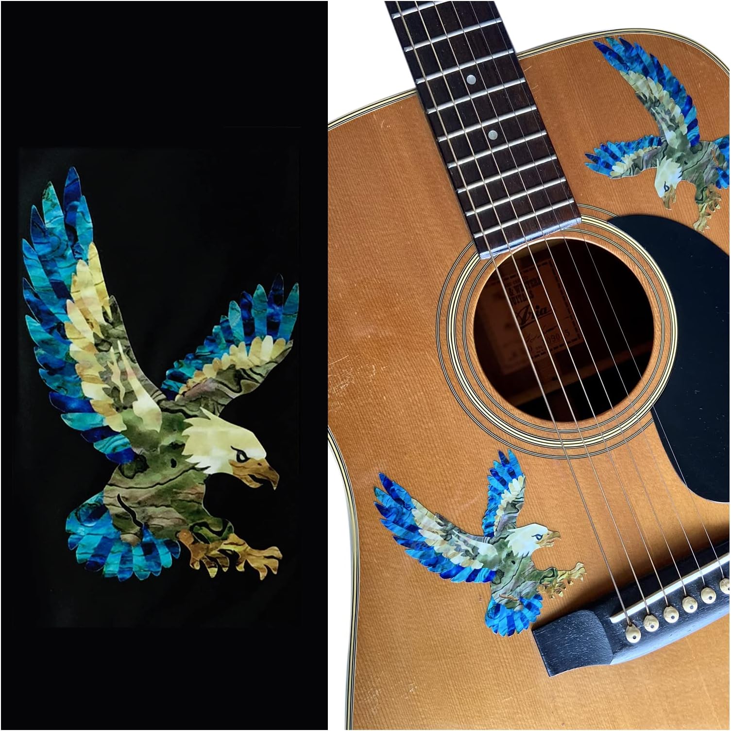 Amazon.com: Inlaystickers Sticker/Decal (B-146RC-RD) : Musical Instruments