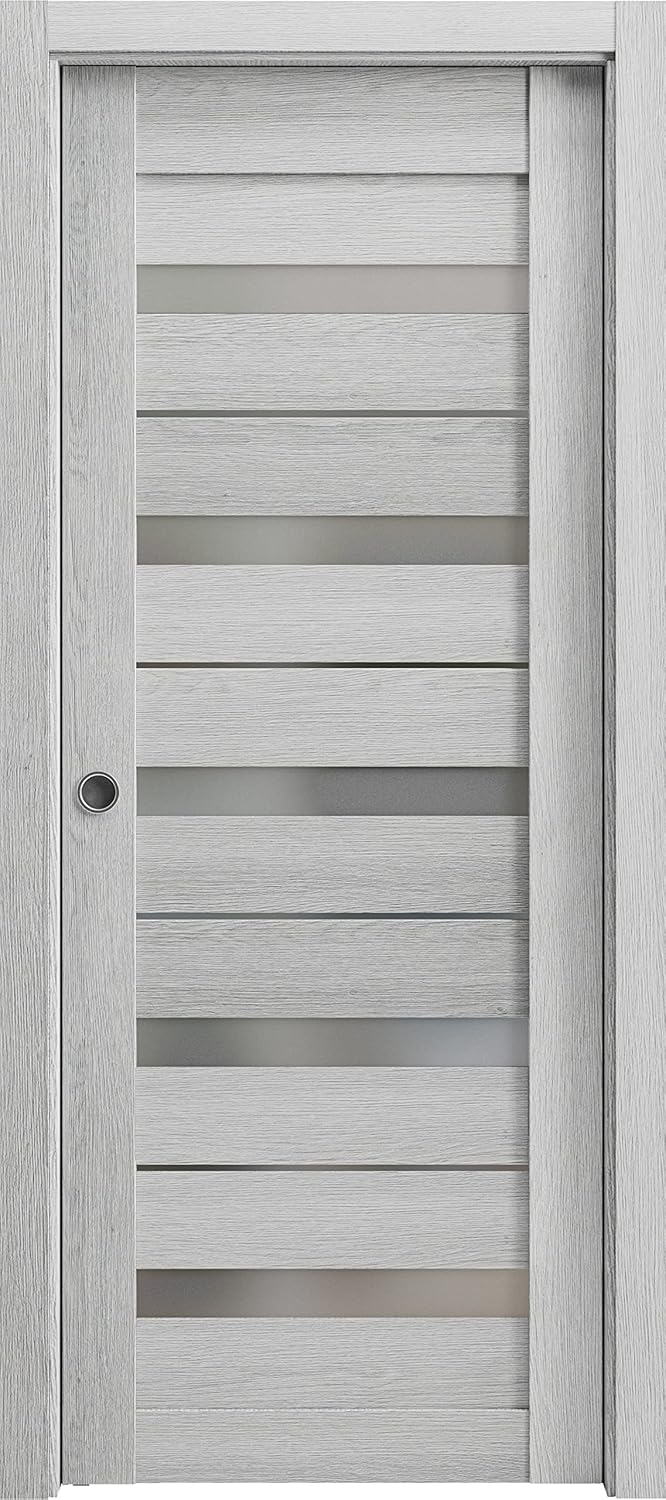 SARTODOORS Quadro 4445 | Interior French Single Pocket Door with ...