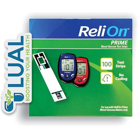 Amazon.com: ReliOn Prime Blood Glucose Test Strips (50) : Health ...