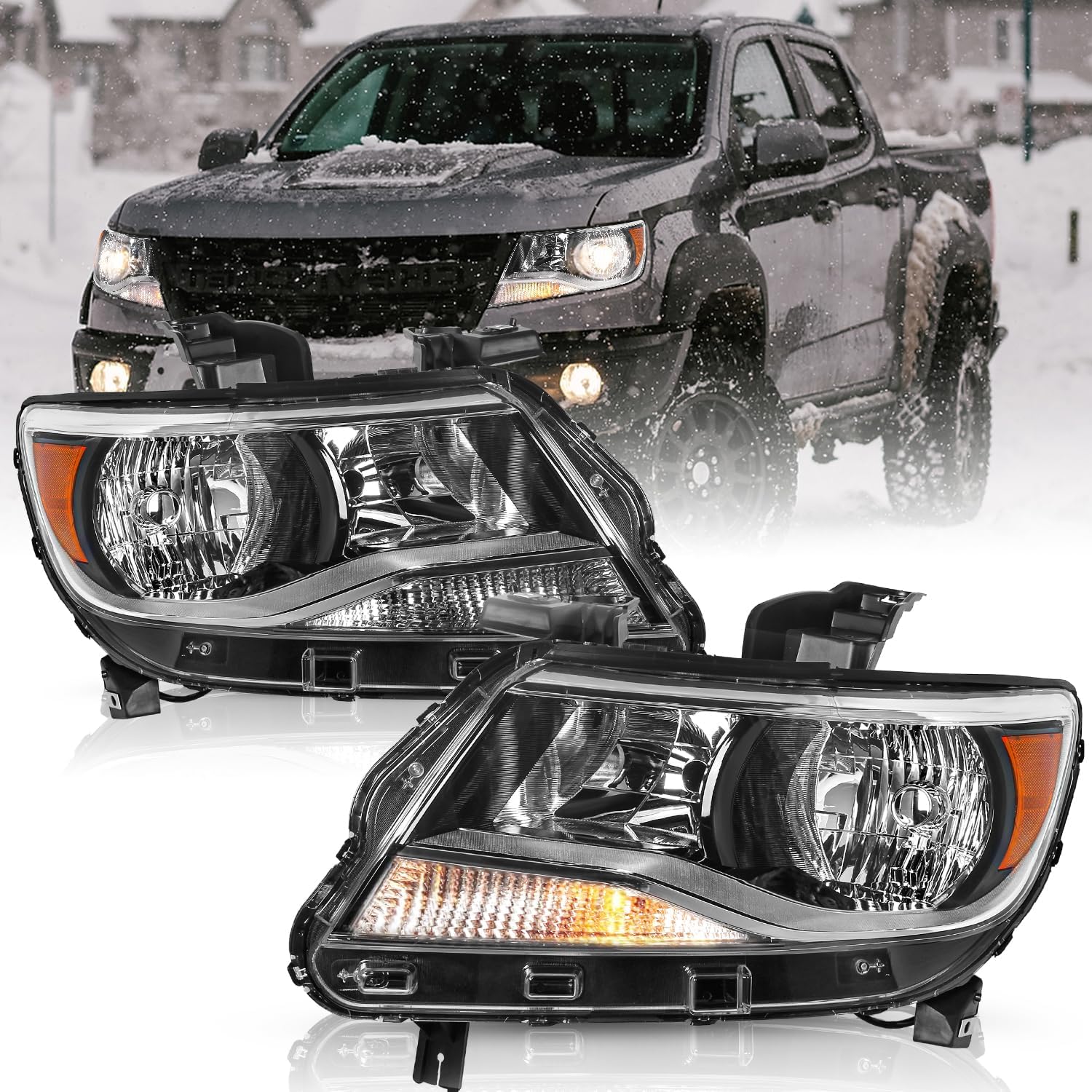 Amazon.com: TUSDAR OE Style Fits For 2015-2022 Chevy Colorado [Halogen ...