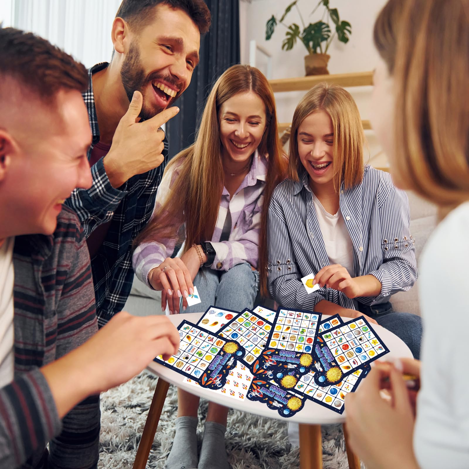Snapklik.com : Space Bingo Game, 24 Players Outer Space Bingo Cards For ...