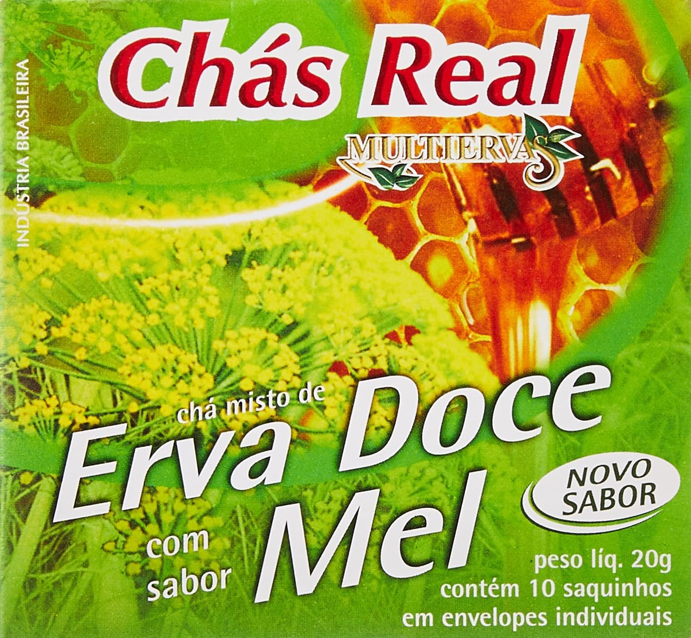CHÁS REAL Real Multiervas Erva Doce E Mel 2 0 Gr : Amazon.com.br: Alimentos e Bebidas