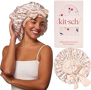 Kitsch XL Satin Bonnet for Sleeping - Softer Than Silk Bonnet For ...