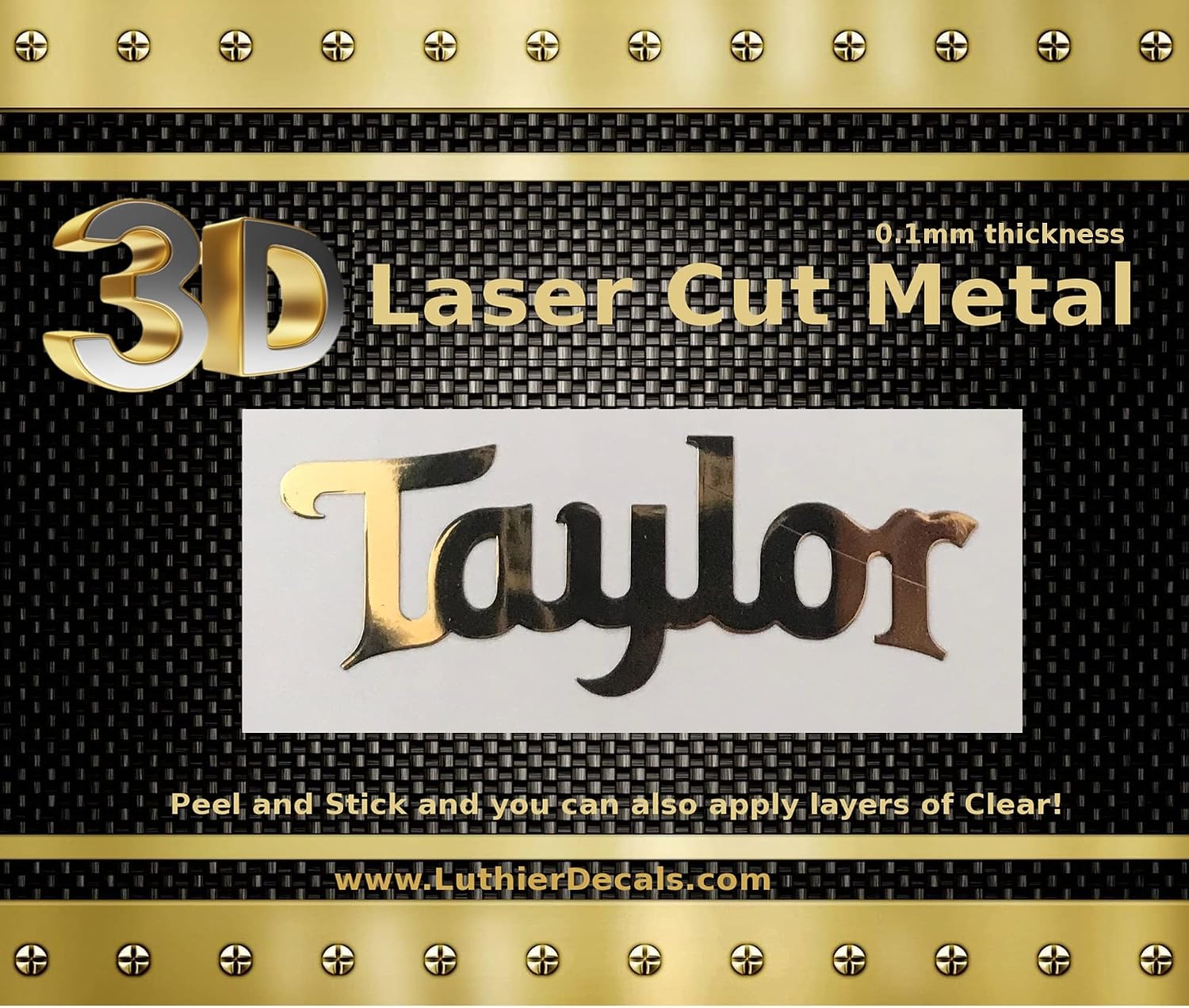 Amazon.com: Taylor Guitar Decal Headstock Restoration Sticker Headstock ...