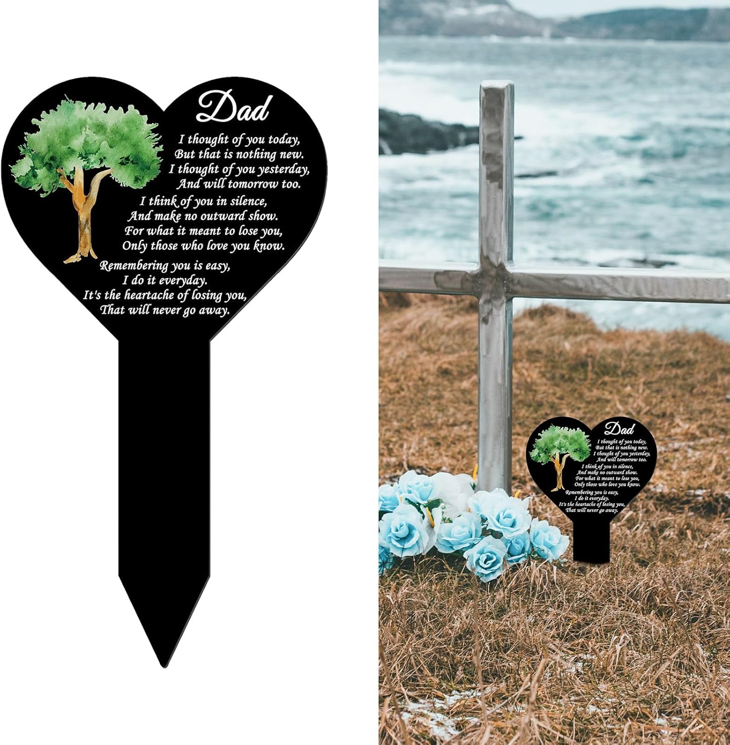 Amazon.com: Metal Garden Stake Graves Cemetery Decorations, Cemetery ...