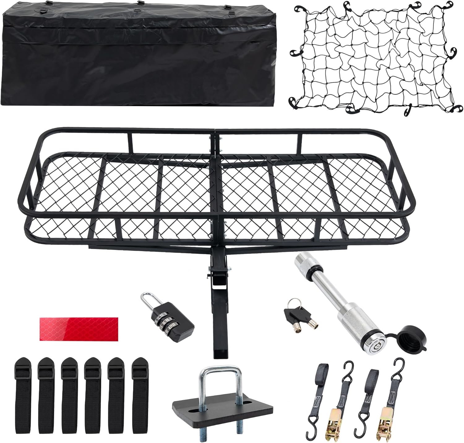 Amazon.com: Rooftop Cargo Carrier Box, 550 Lbs Heavy Duty Hitch Mount ...