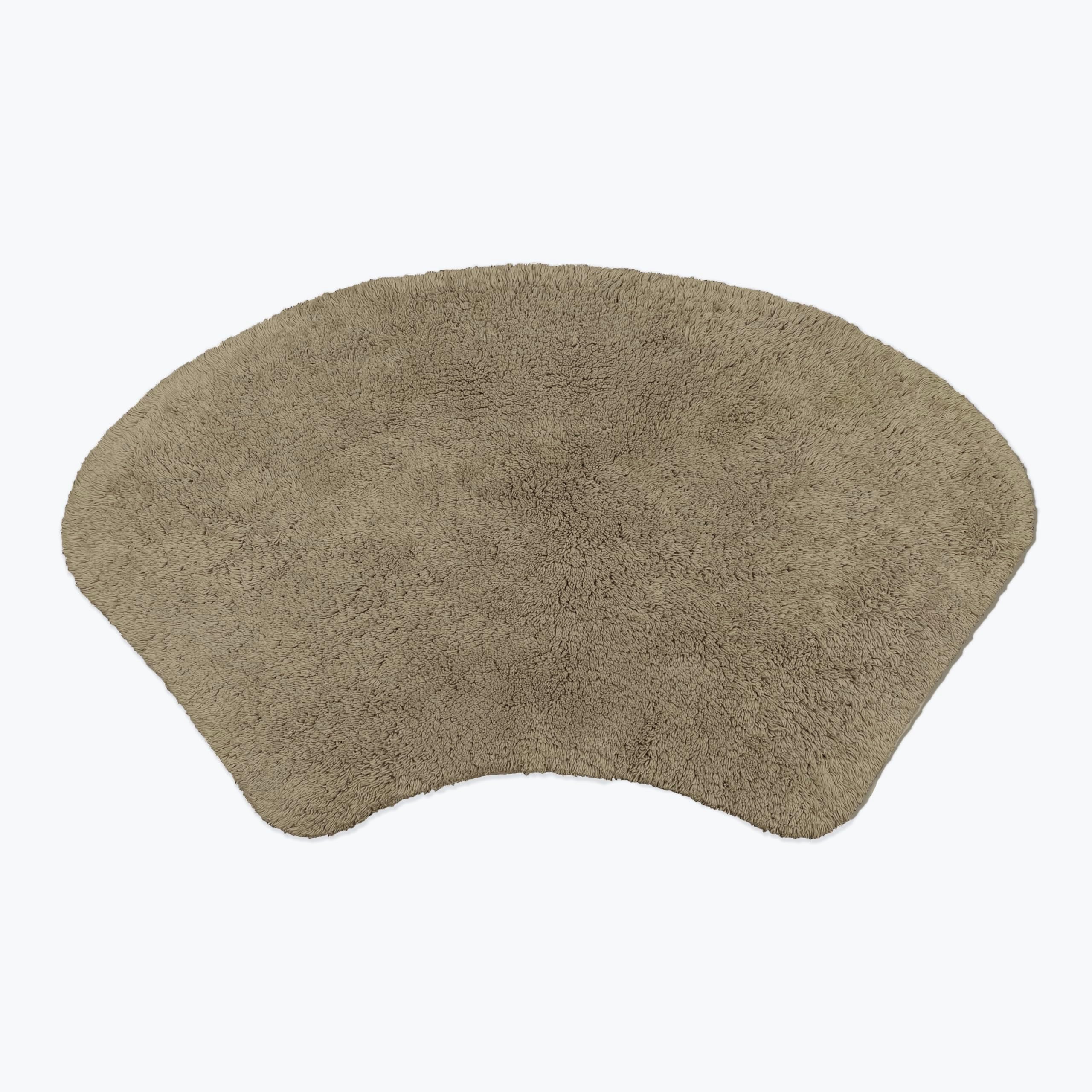 Allure Curved Bath Mat 48 x 80cm – 100% Cotton Shower Mat, Supersoft ...