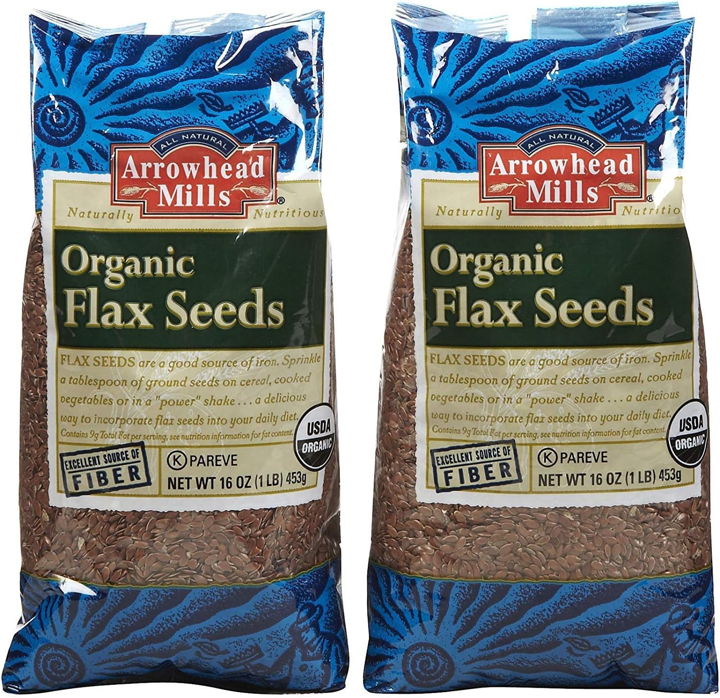 Amazon.com : Arrowhead Mills Organic Flax Seed, 16 Ounce : Flaxseeds ...