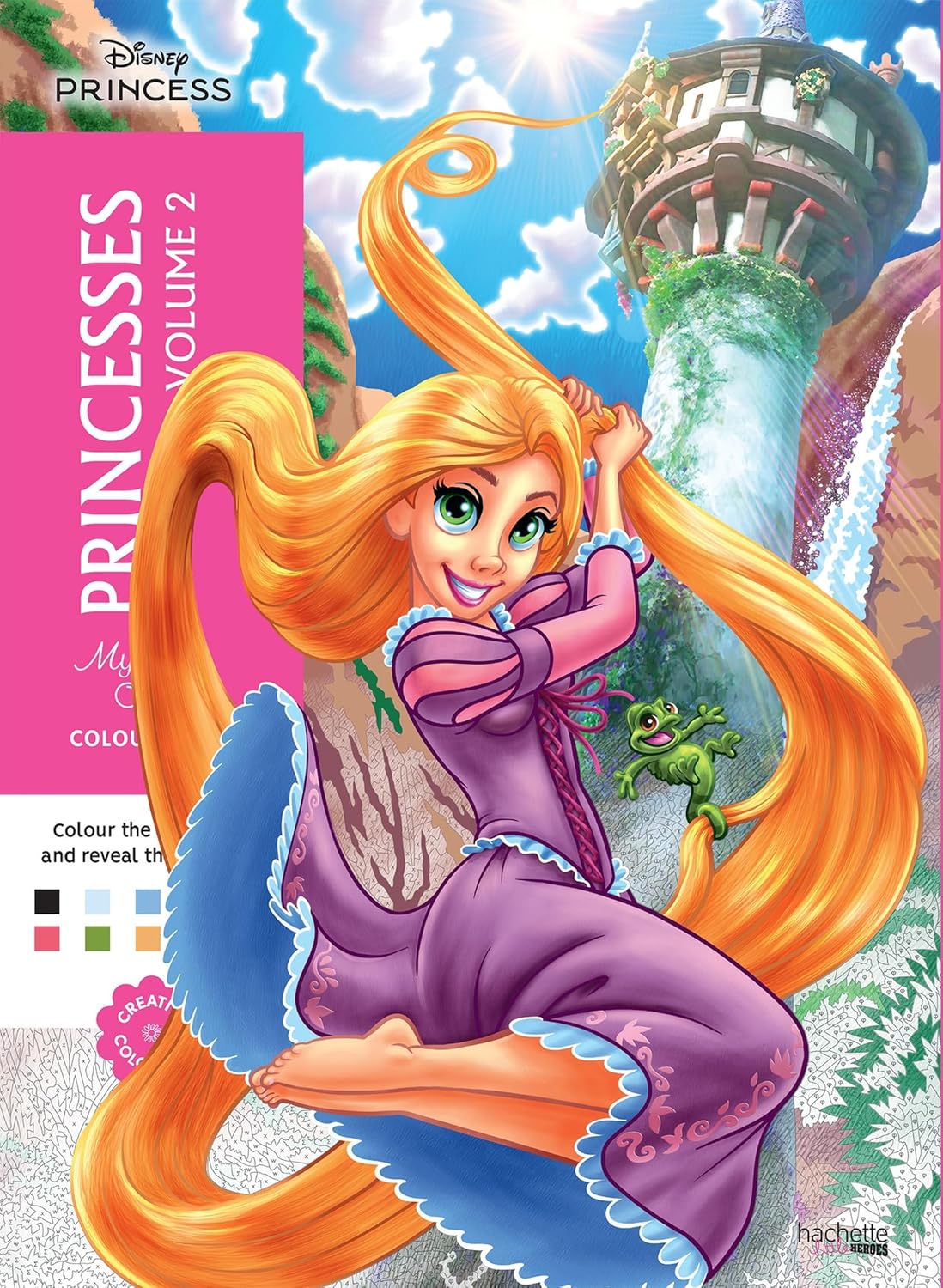 Mystery Colouring - Princesses Vol. 2: Reveal iconic Disney characters ...