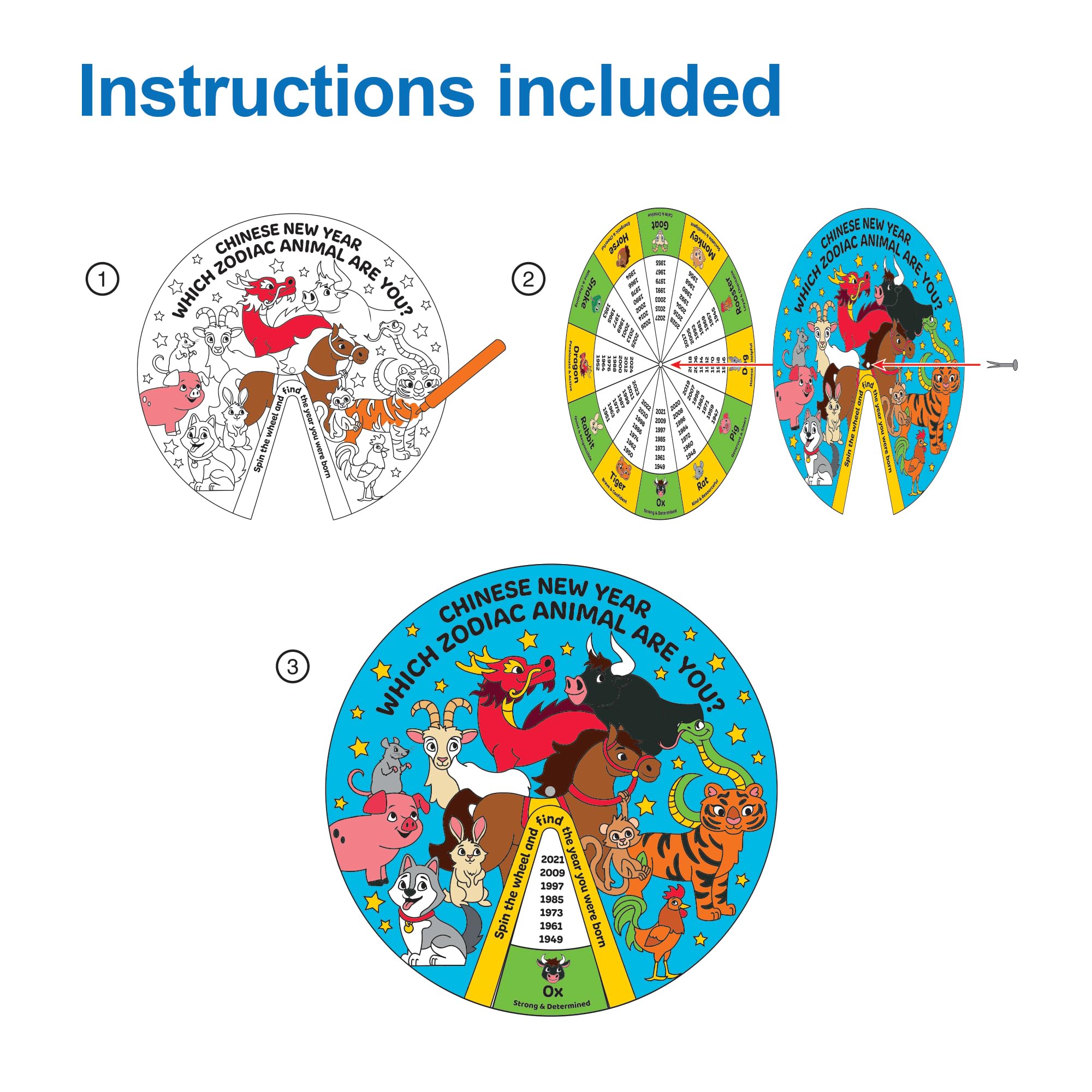 Chinese zodiac wheel craft 60 photos - Astrologytoyou.com