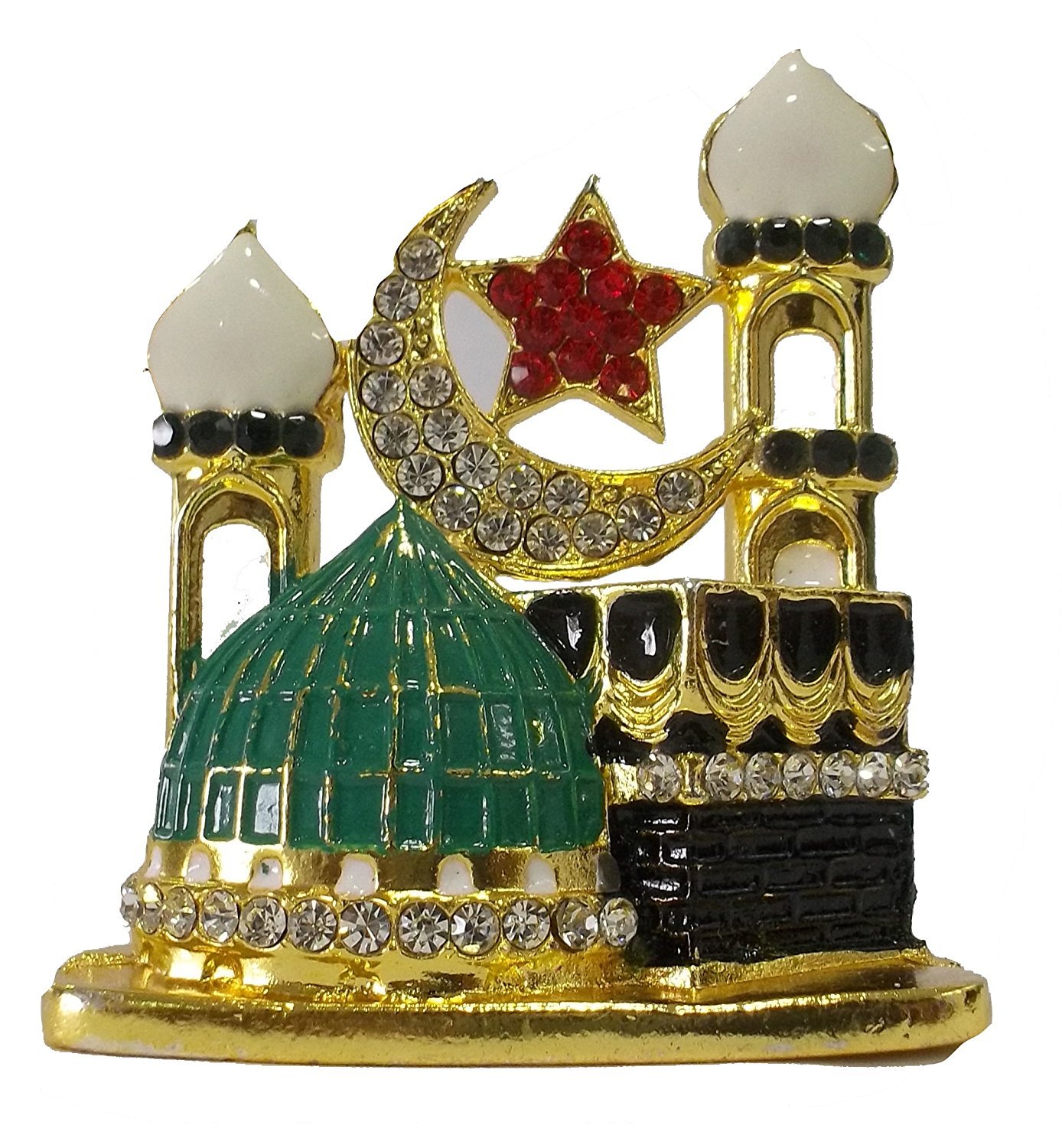 Buy PurpledipMuslim Religious Mecca Madina Showpiece for car Dashboard ...