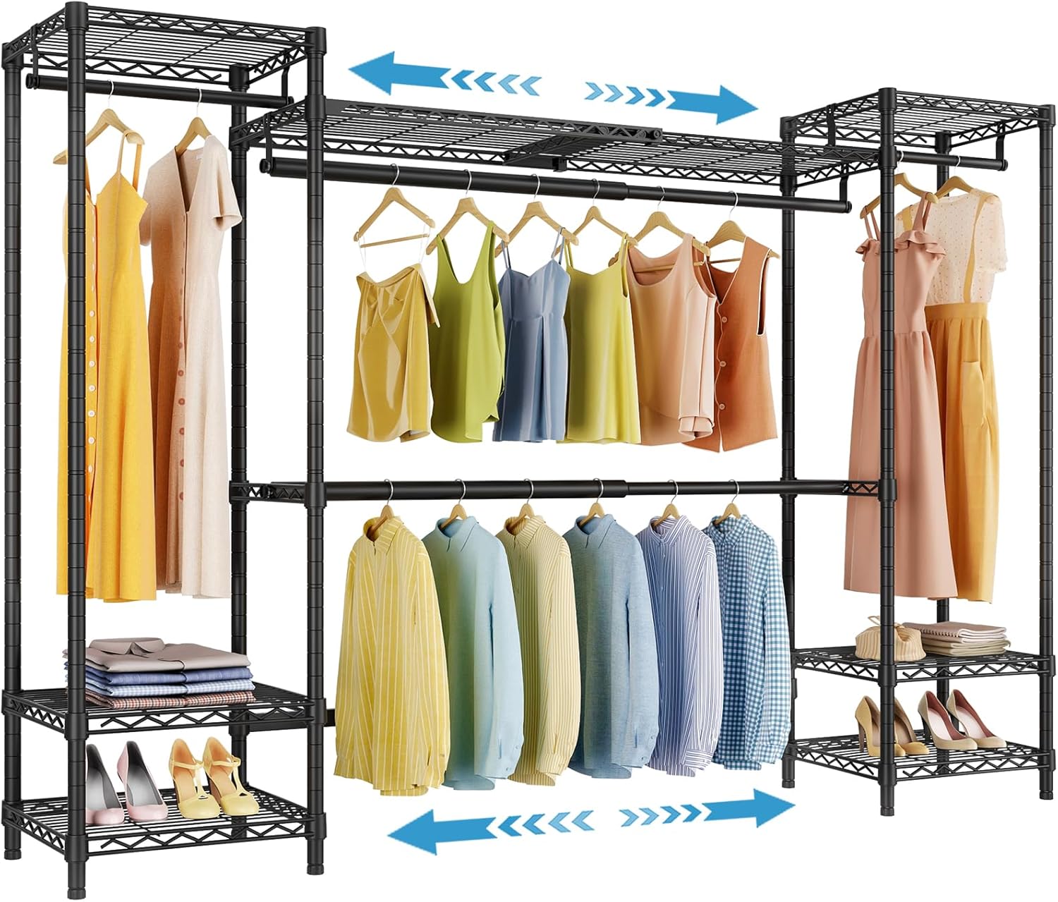 Amazon.com: VIPEK X30 Expandable Clothes Rack Adjustable from 5'1" to 6 ...