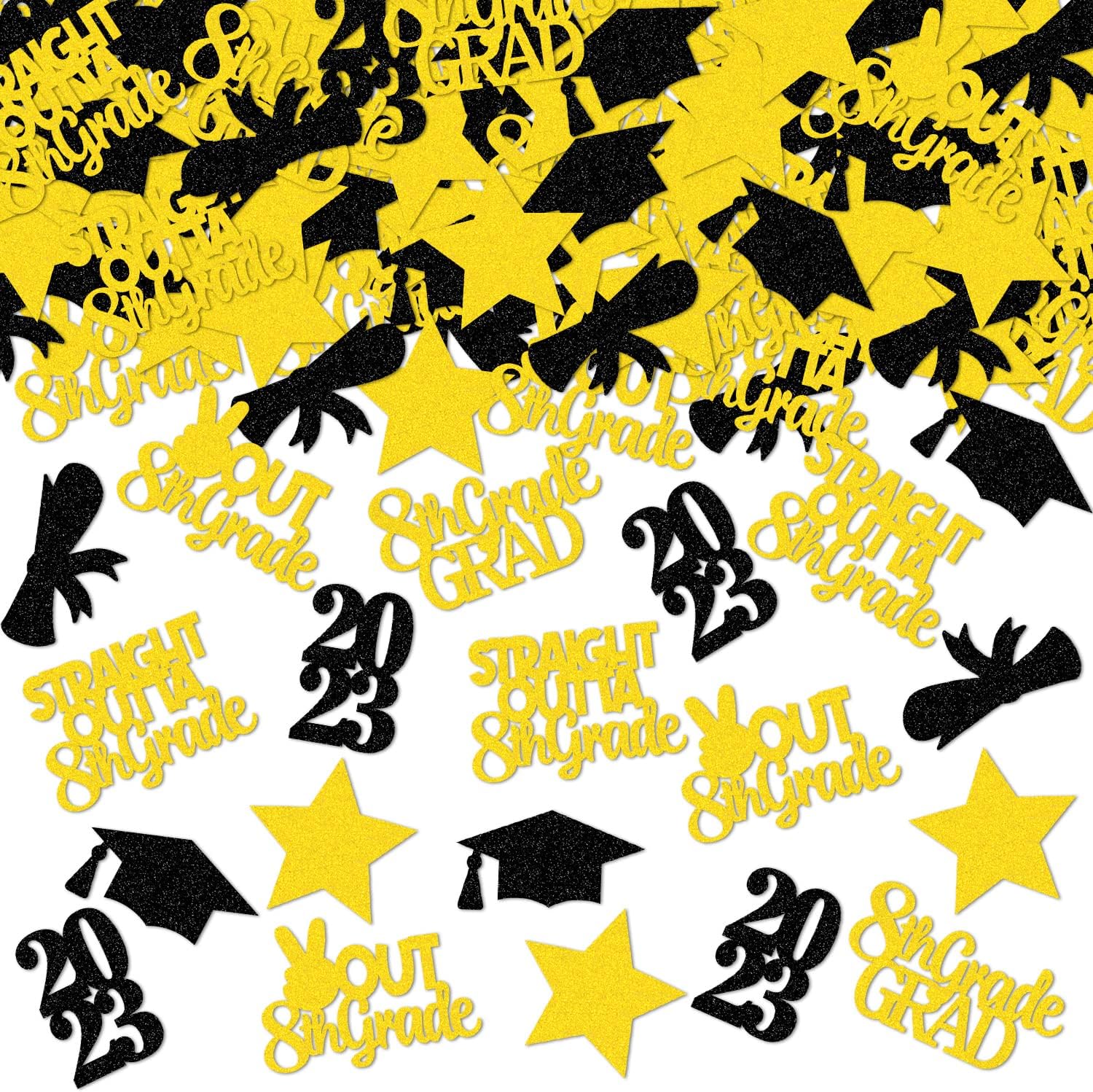 Amazon.com: 200Pcs 8TH Grade Graduation Confetti, Peace Out 8TH Grade ...
