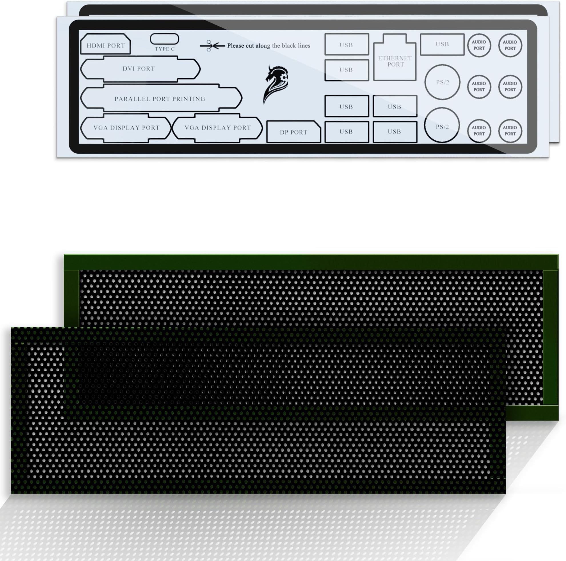 Amazon.com: YIMATEECO I/O Shield Plate Blank Backplate PVC with ...