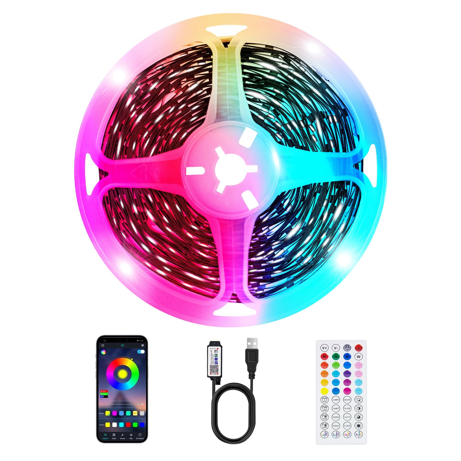 LED Strip Lights 4M, TV Led Lightsfor 50-65 Inch, USB LED TV Backlights ...