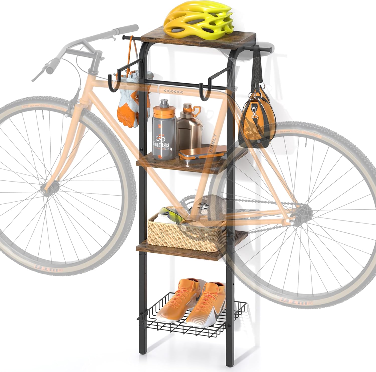 Amazon.com: Olakee Vertical Bike Stand Floor, Garage Bike Rack with 3 ...