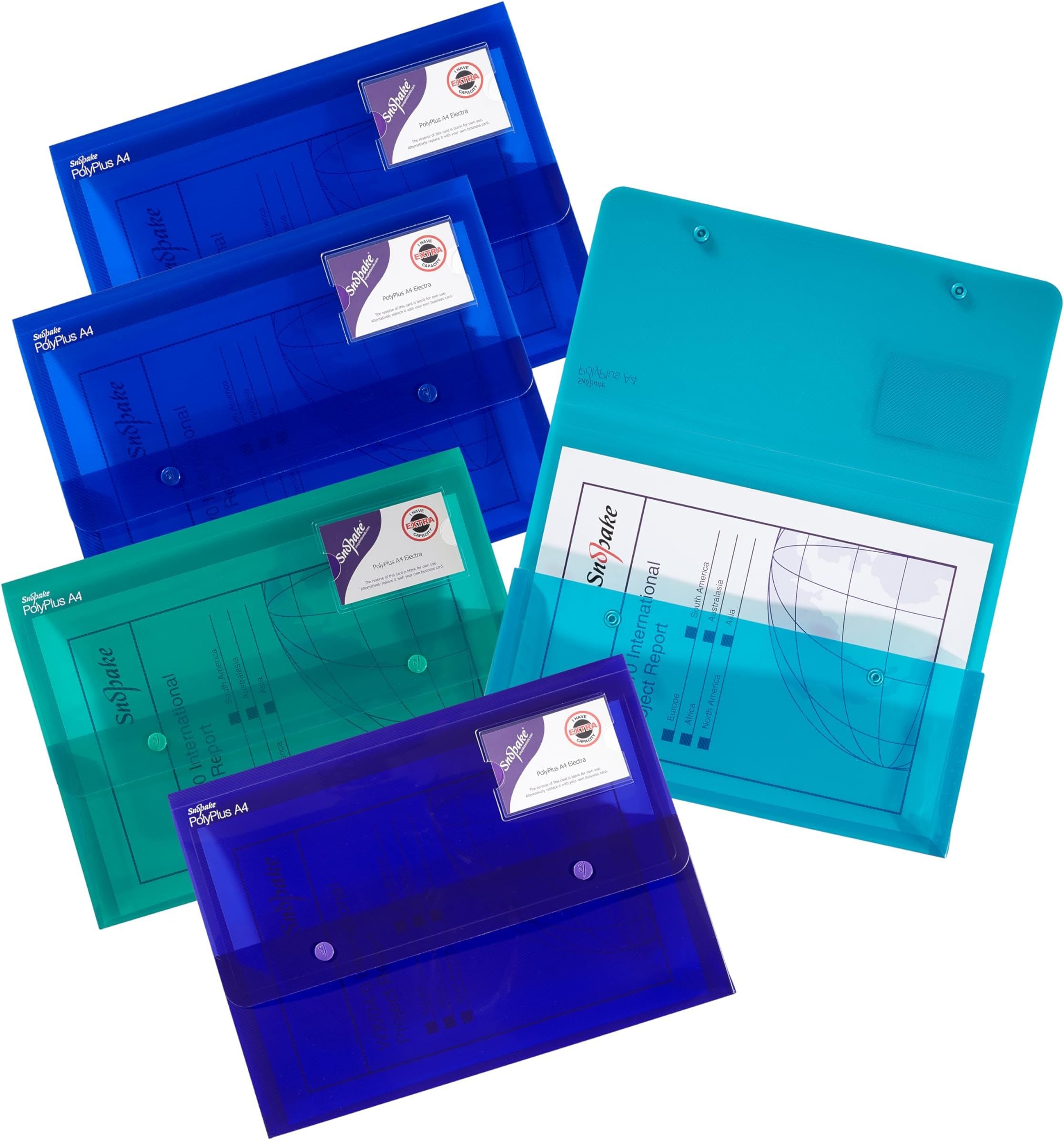 Snopake A4 PolyPlus Polyfile Popper Wallet with Press Stud Closure ...