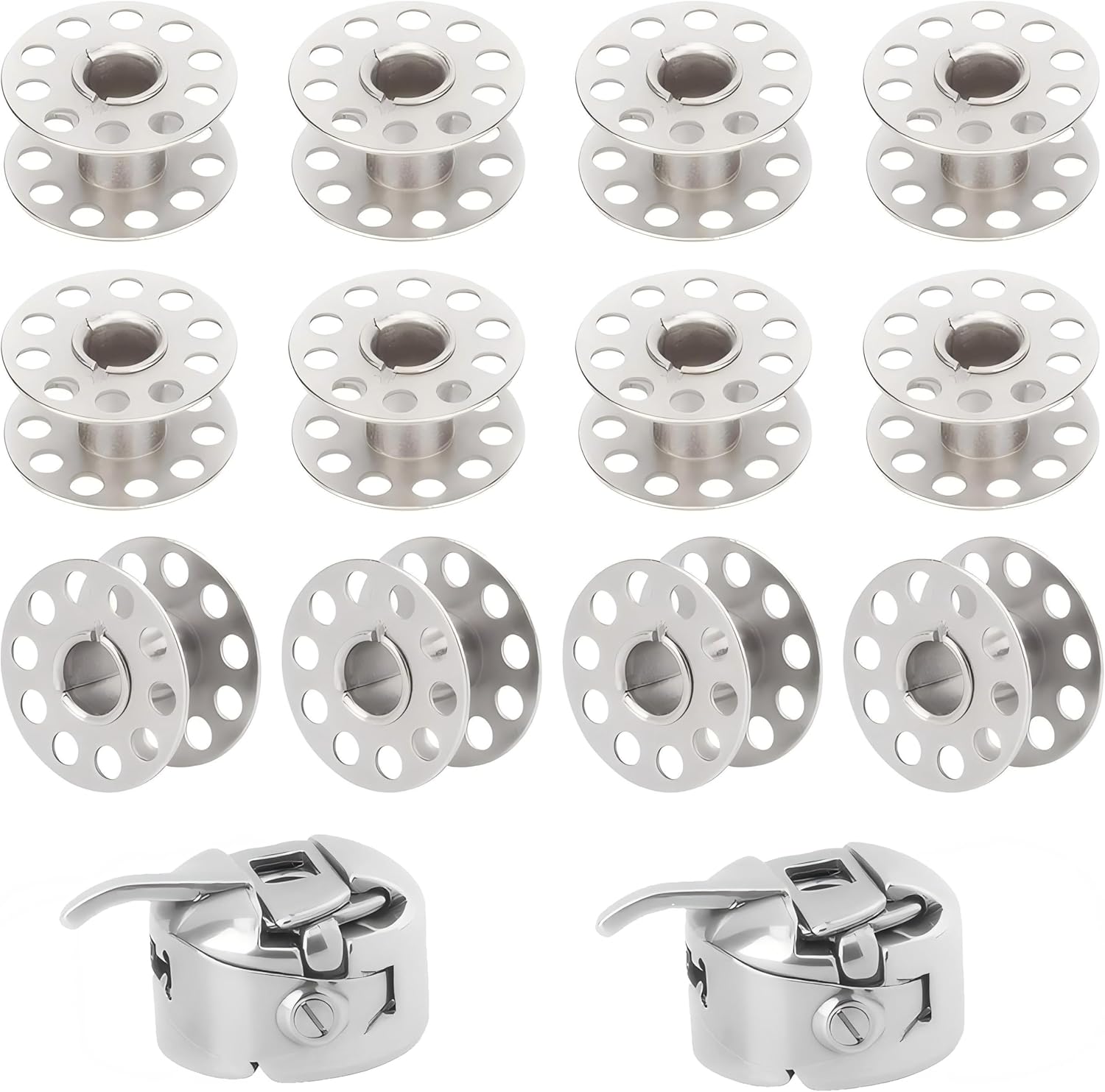 12 PCS Metal Bobbins for Sewing Machine – Heavy Duty Sewing Machine ...