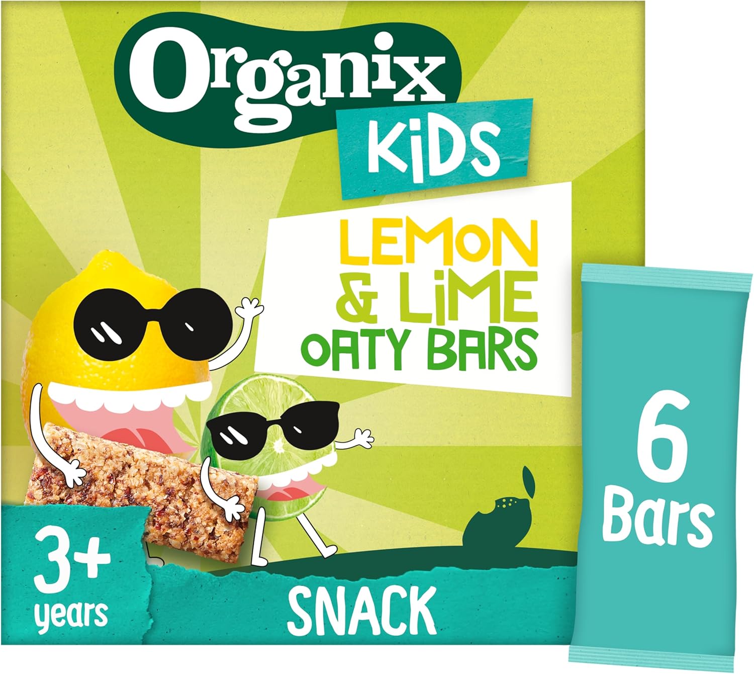 Organix Kids Luscious Lemon & Lime Oaty Bars 6 x 23g (138g) : Amazon.co ...