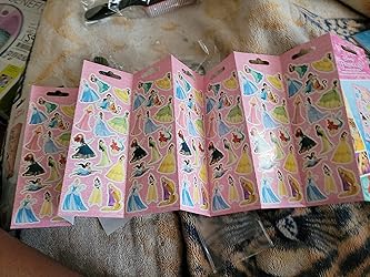 Amazon.com: Disney Princess Stickers Party Favors - Bundle of 12 Sheets ...